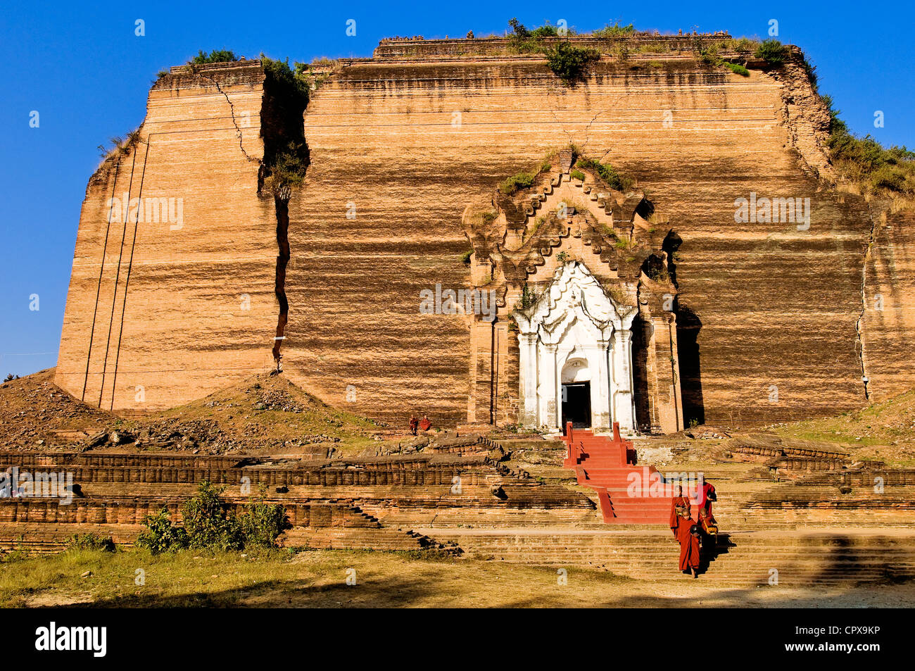 Myanmar Burma Sagaing Division Mingun Mingun Pagoda its construction ...