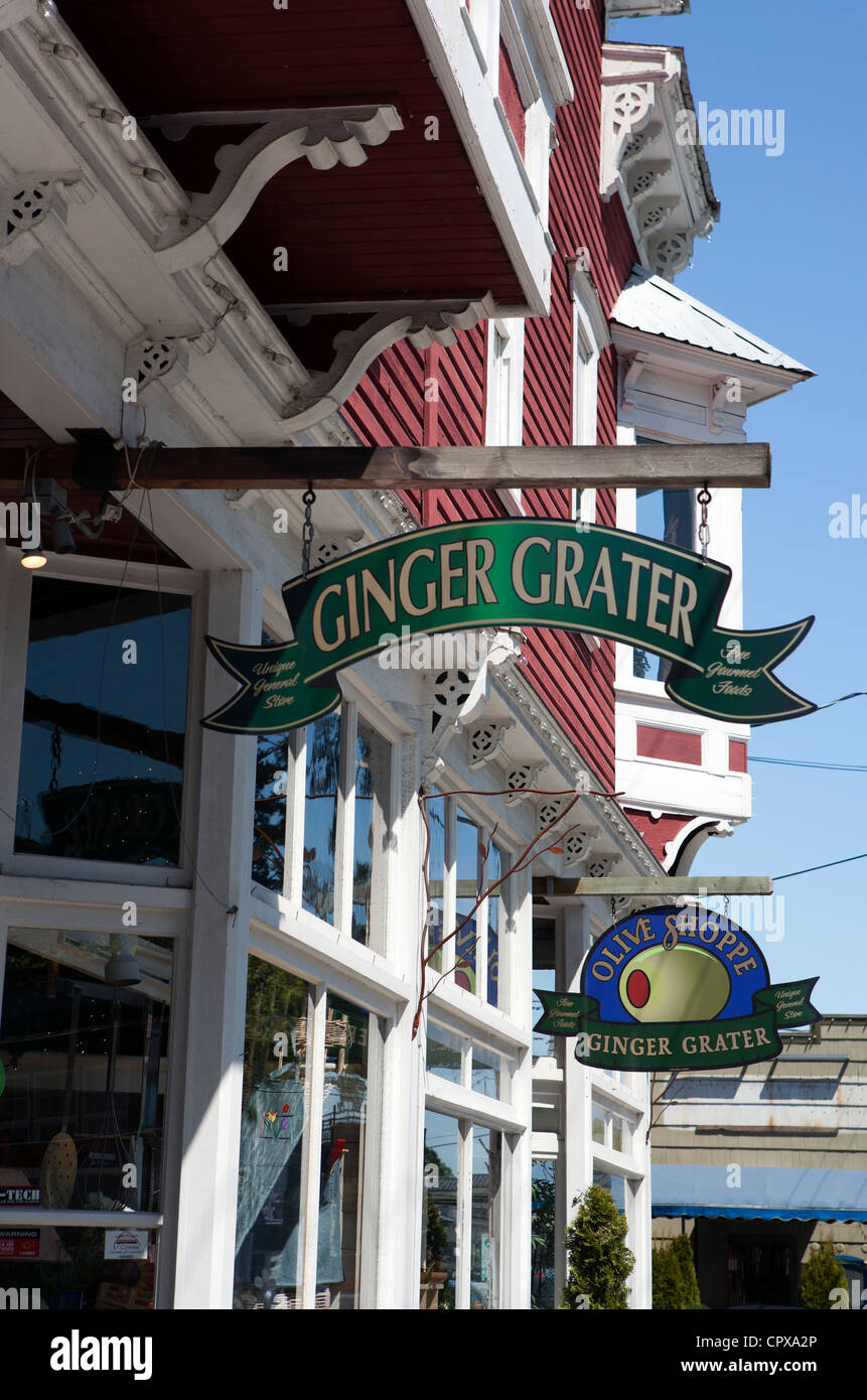 Street Scene in La Conner, Washington USA Stock Photo - Alamy