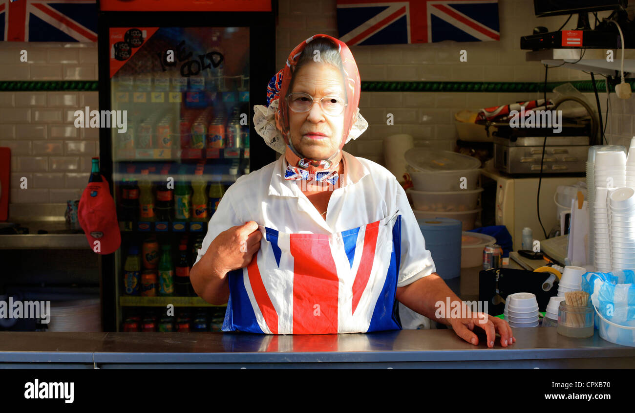 Queen elizabeth mask hi-res stock photography and images - Alamy
