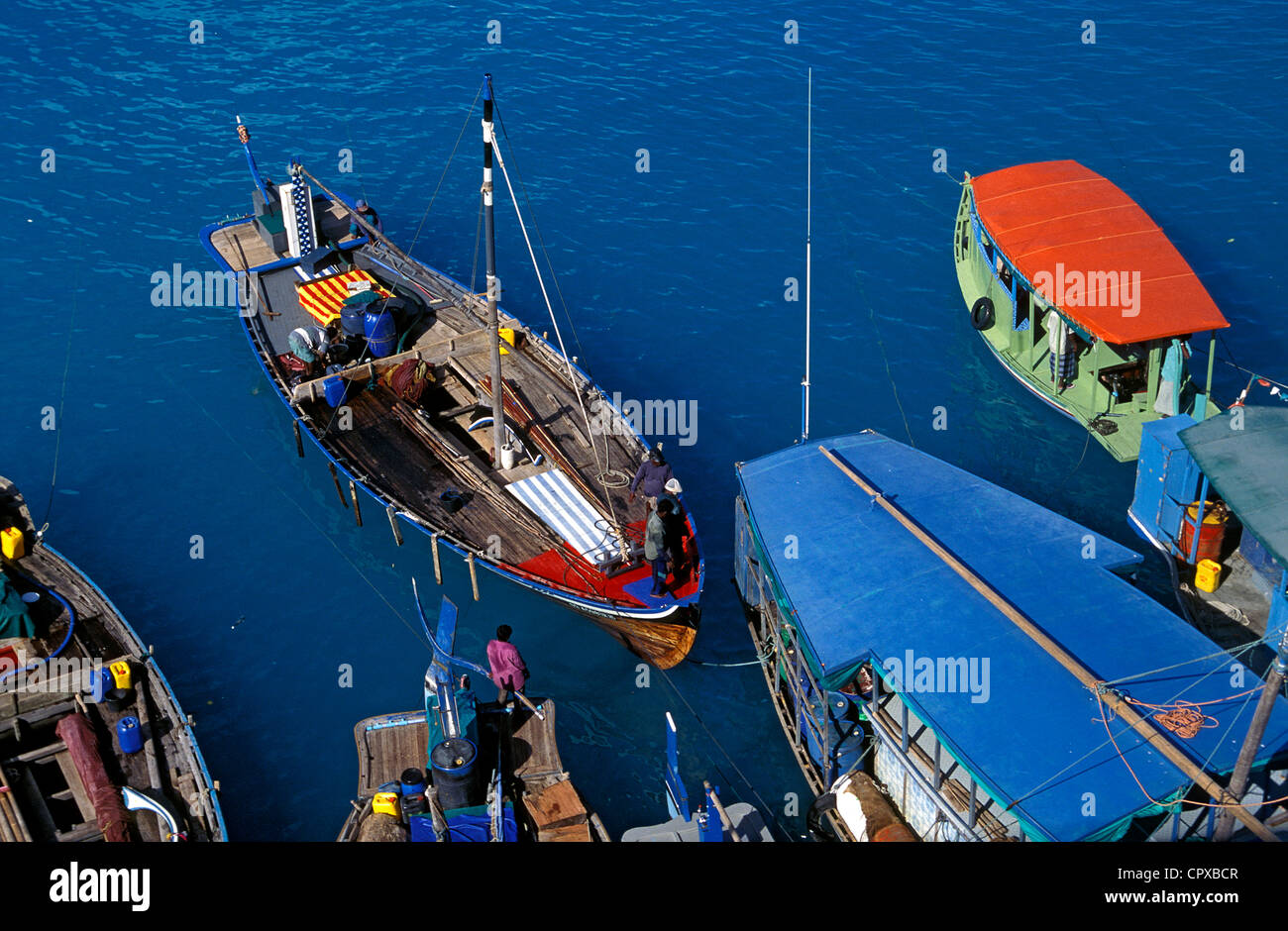 Maldives, fishing harbour of Male Stock Photo - Alamy