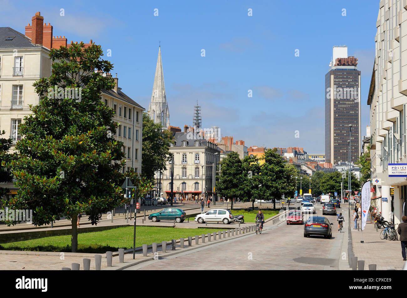 France, Loire Atlantique, Nantes, Cours Olivier de Clisson on the old ...
