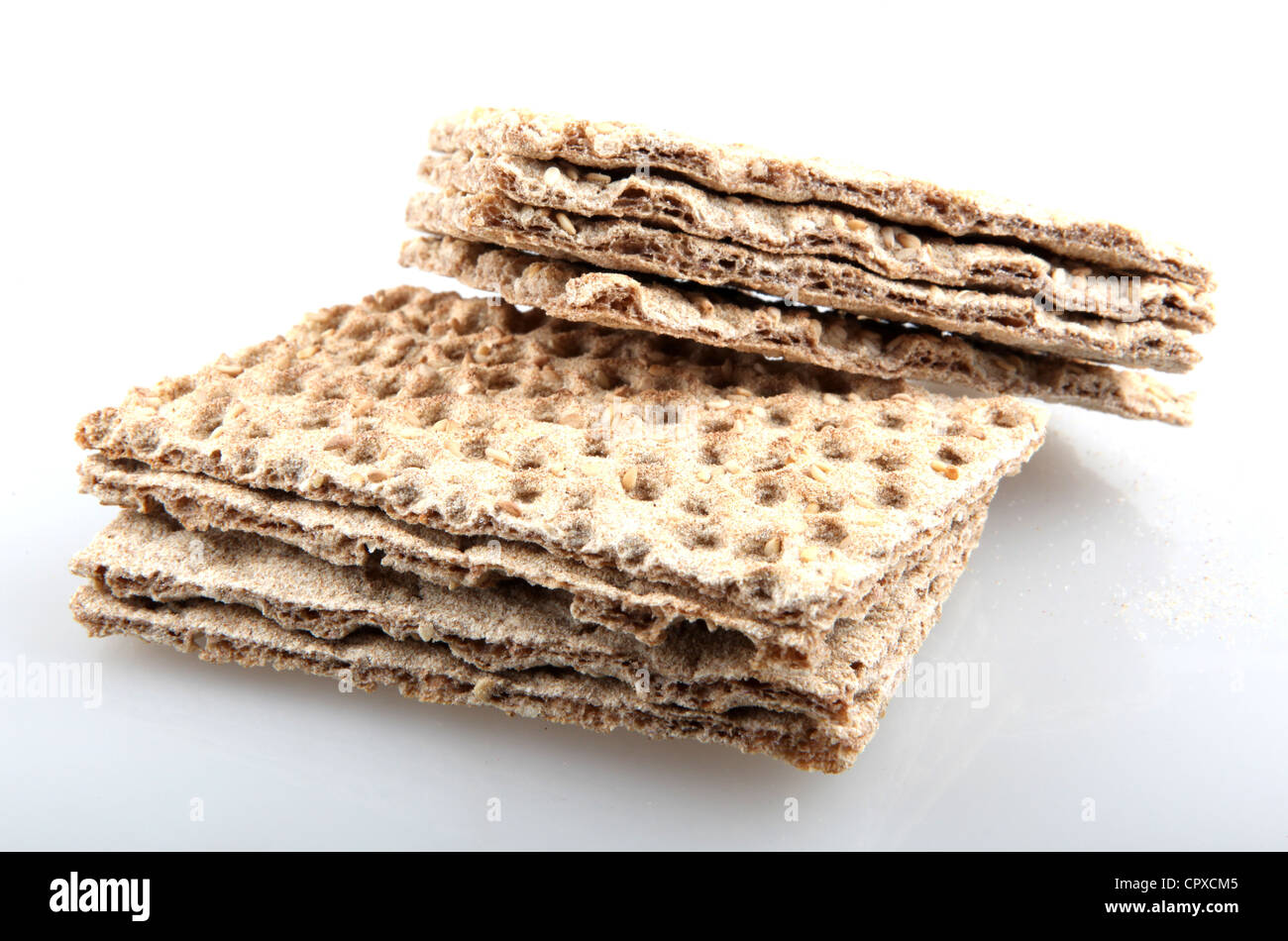Whole wheat crispbreads hi-res stock photography and images - Alamy