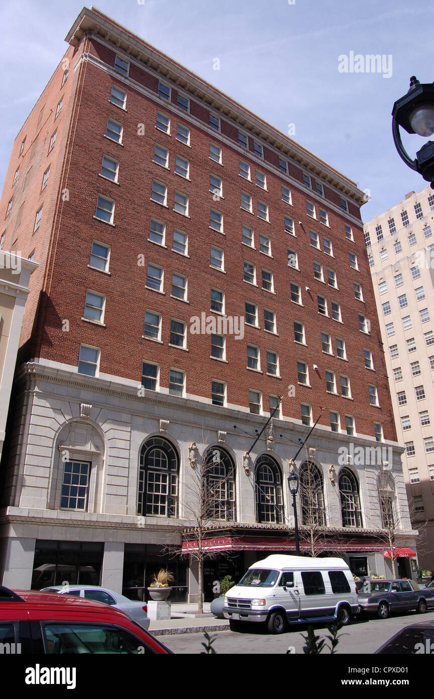 The Sir Walter Raleigh hotel in downtown Raleigh, North Carolina Stock ...
