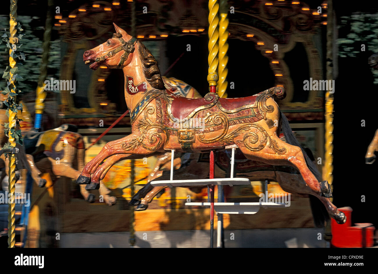 Merry go round detail hi-res stock photography and images - Alamy