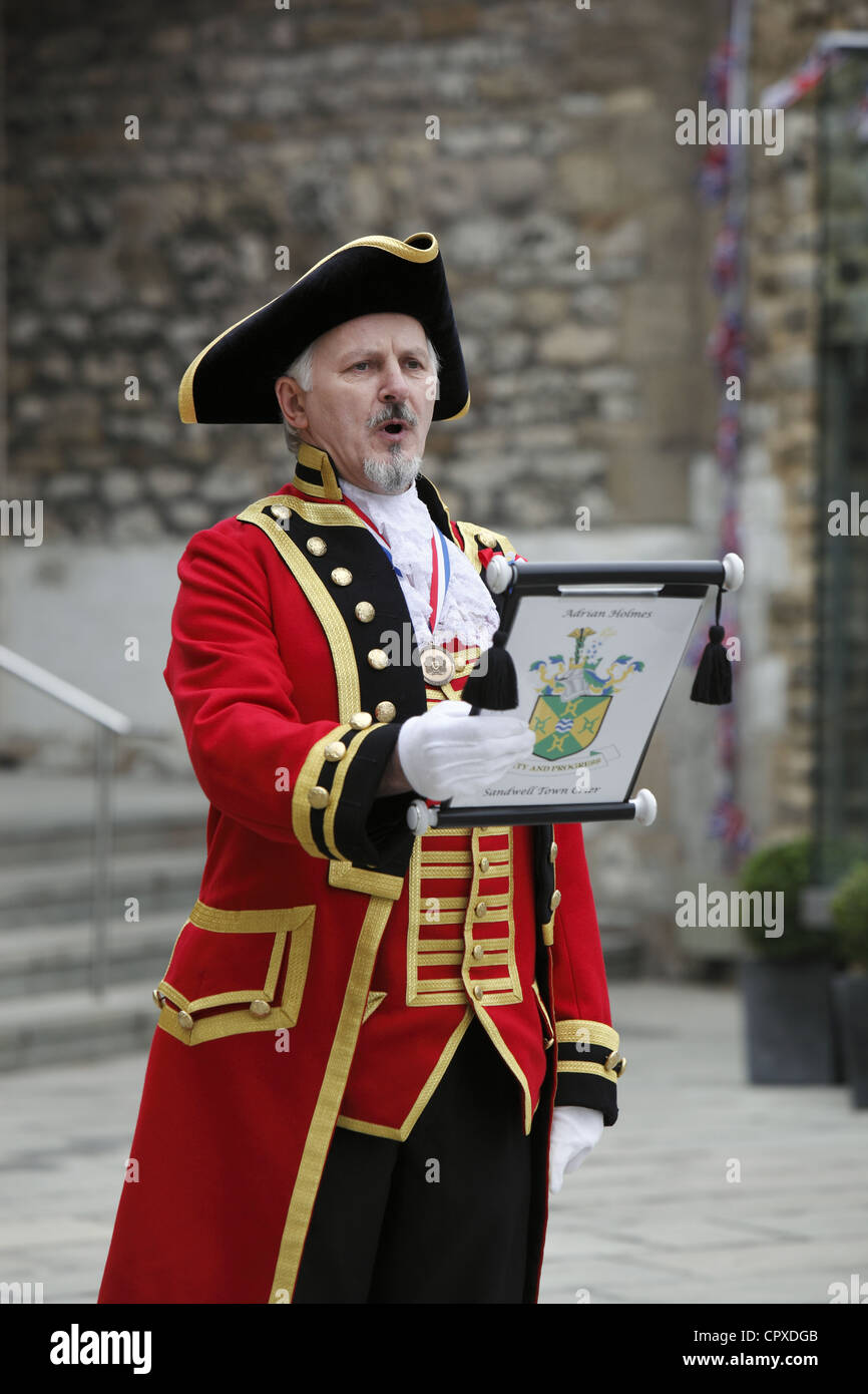 Town Criers compete in a National Town Crier Competition to celebrate ...