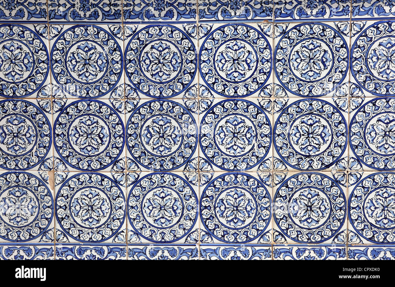 Traditional decoration on a house wall in Spain Stock Photo - Alamy