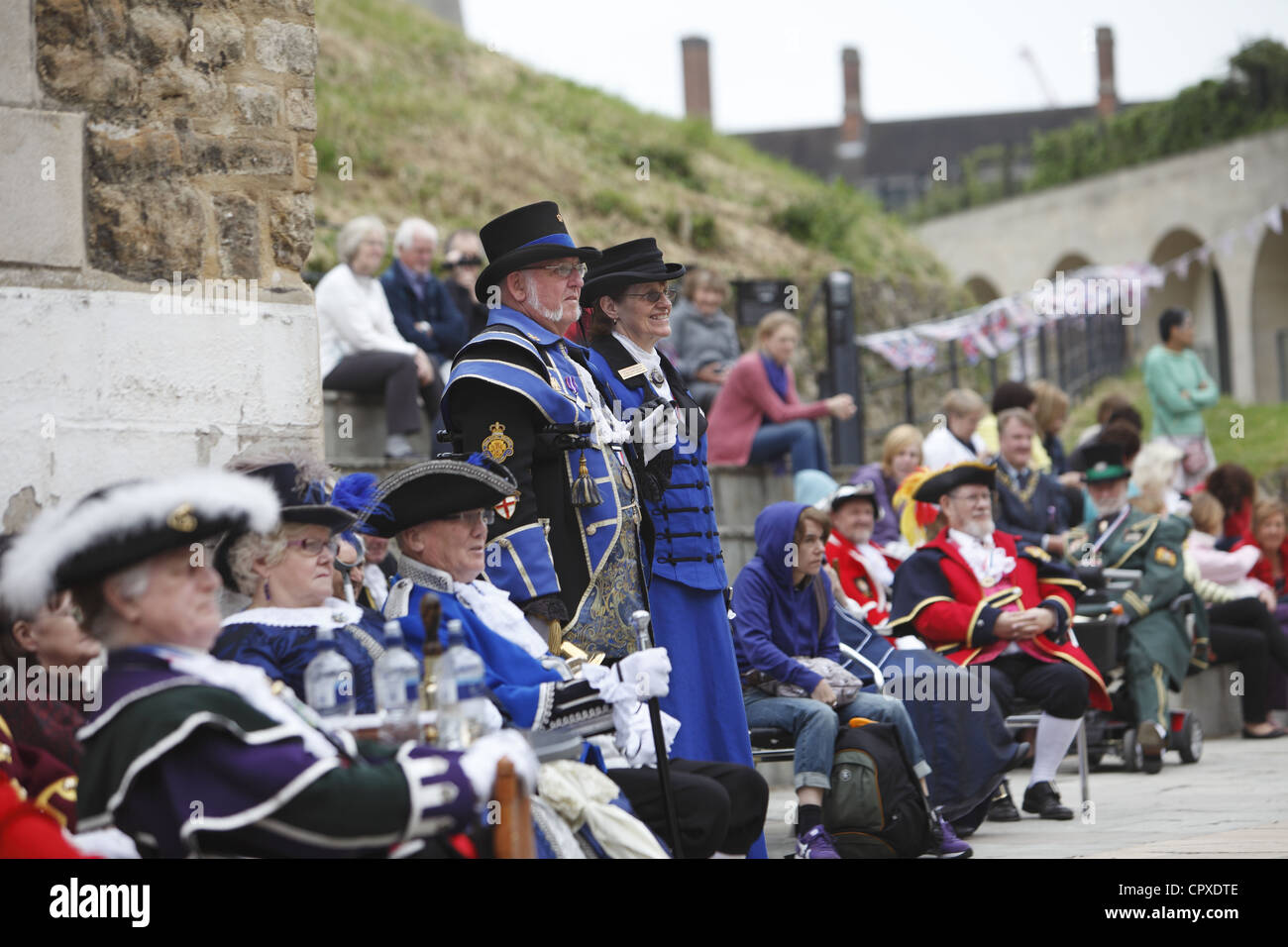 Town Criers compete in a National Town Crier Competition to celebrate ...