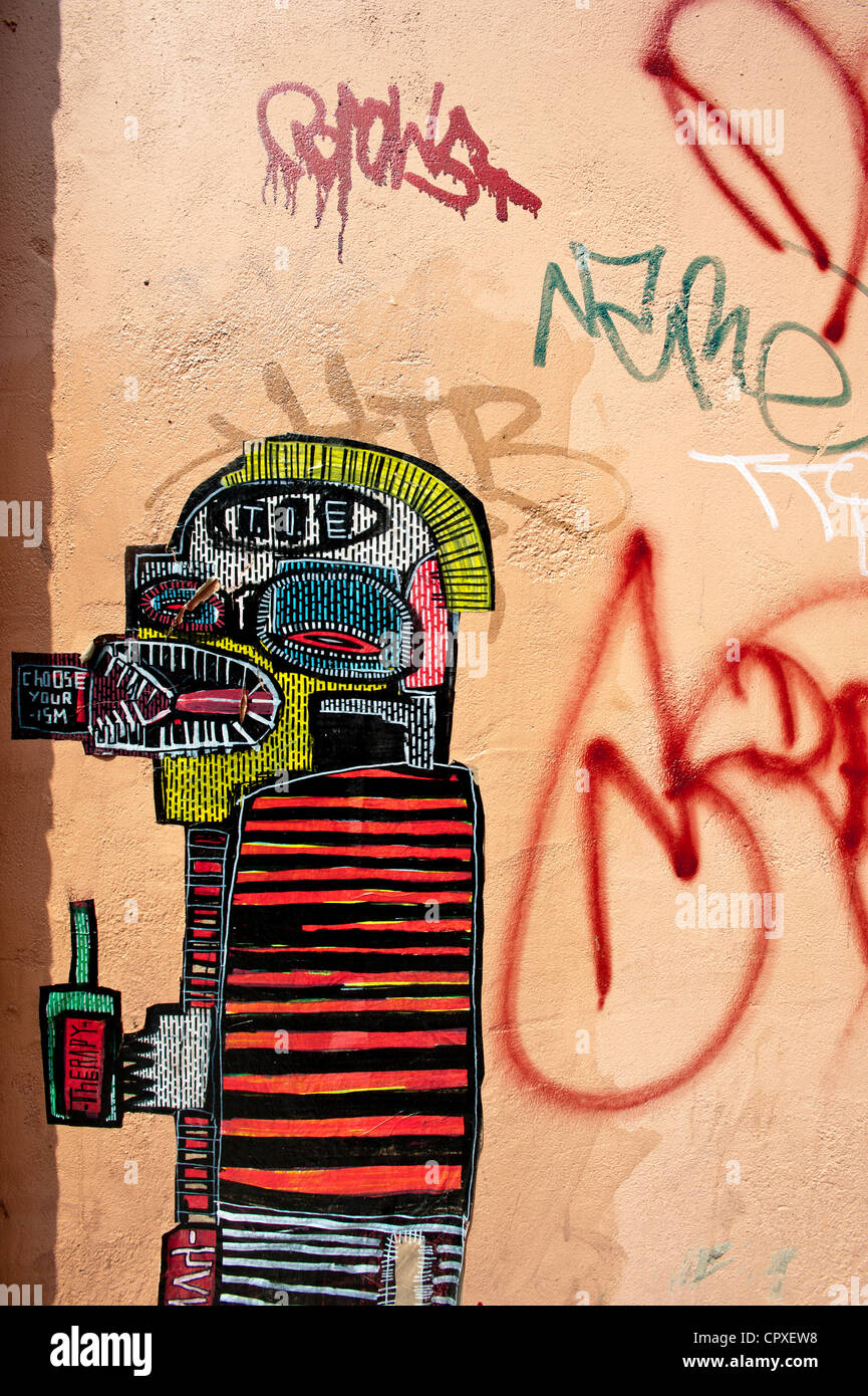 Graffiti on the wall in East London, London, United Kingdom Stock Photo ...