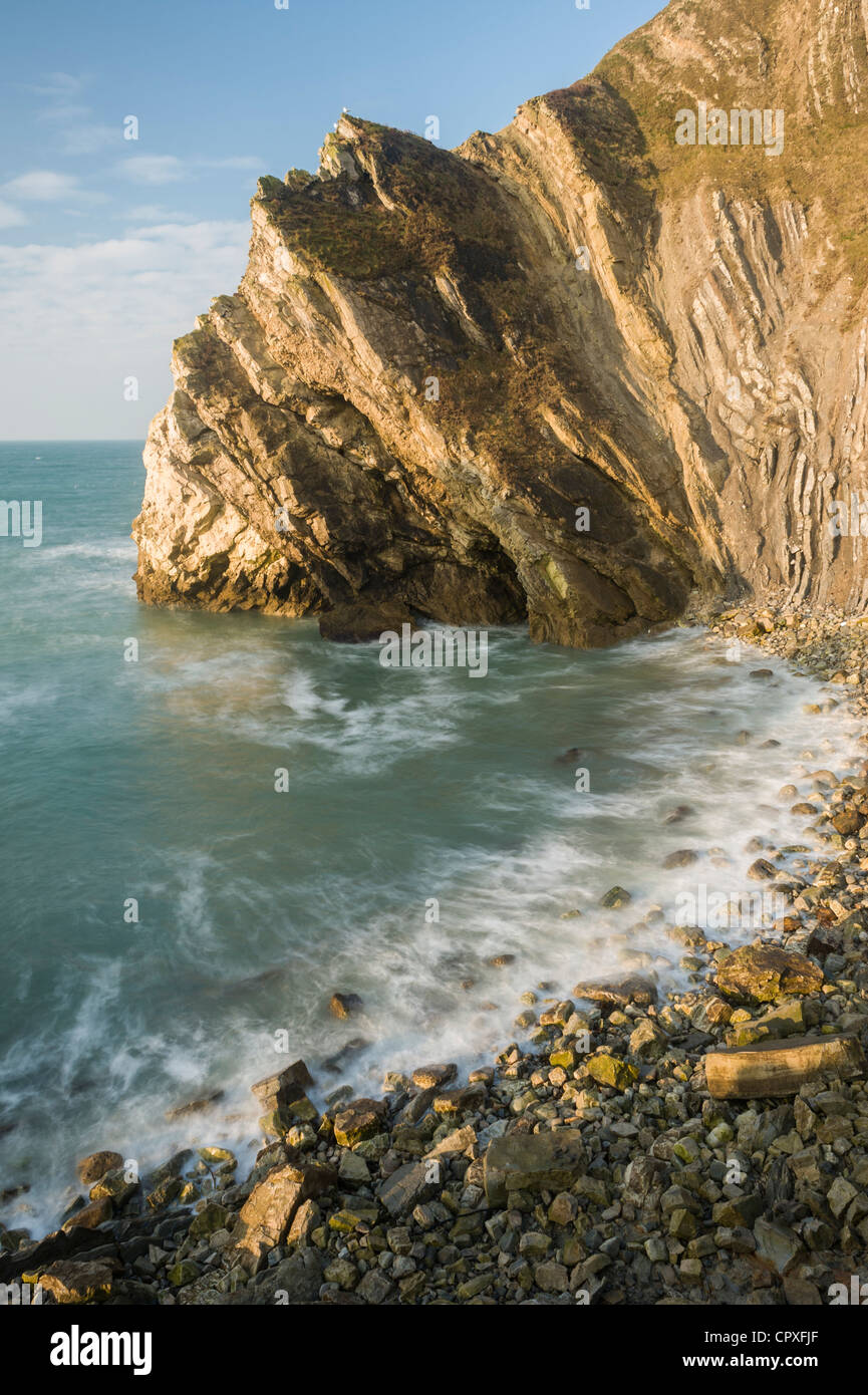 Geological formations near Lulworth Cove Jurassic Coast Dorset UK Stock ...