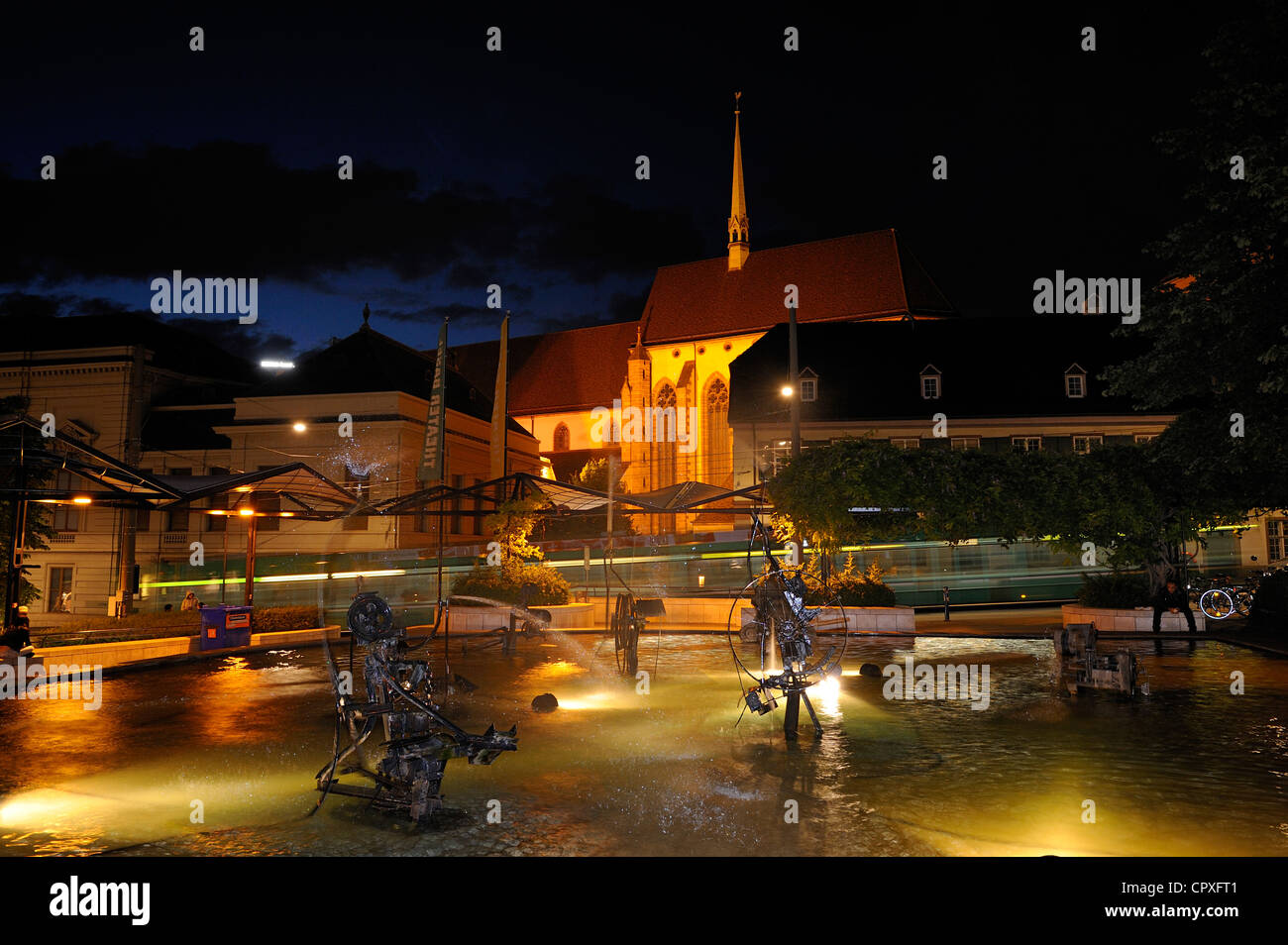 Switzerland, Basel, Tinguely fountain Stock Photo - Alamy
