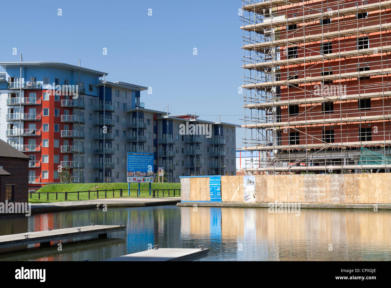 Regeneration on Walsall Waterfront West Midlands Stock Photo - Alamy