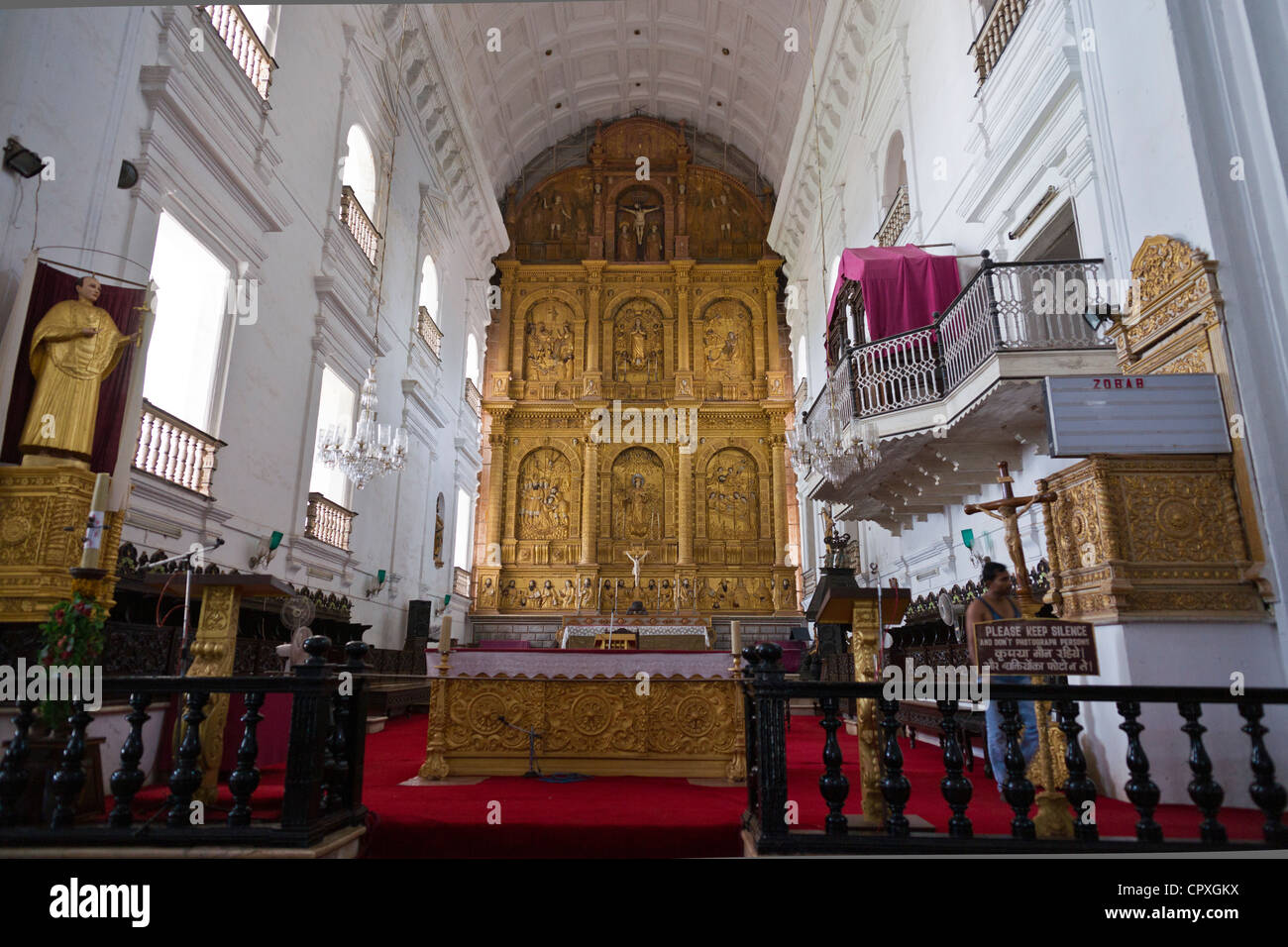 The Sé Cathedral of Santa Catarina, known as Se Cathedral, Old Goa ...
