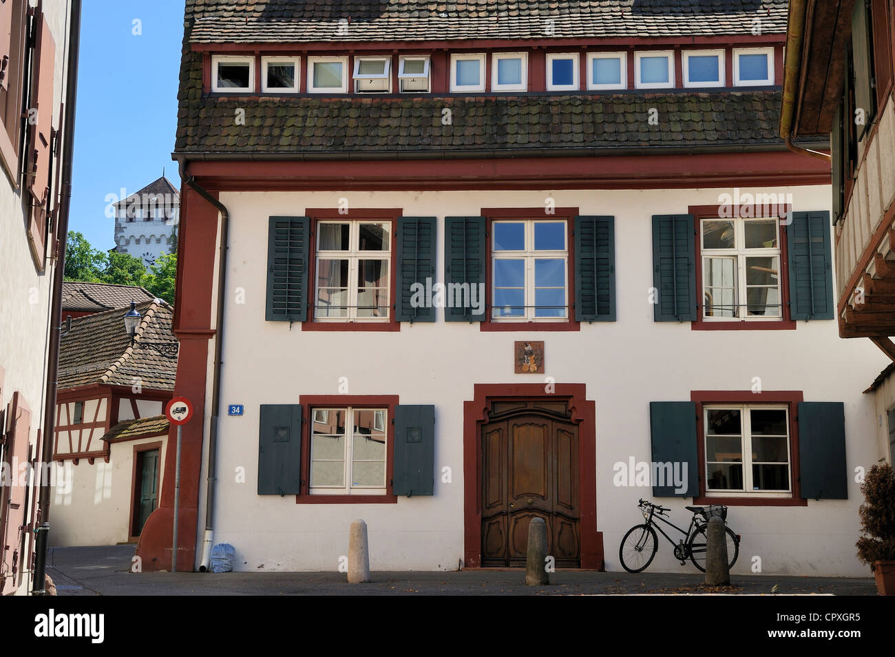 Switzerland, Basel, Old district Saint Alban Stock Photo - Alamy