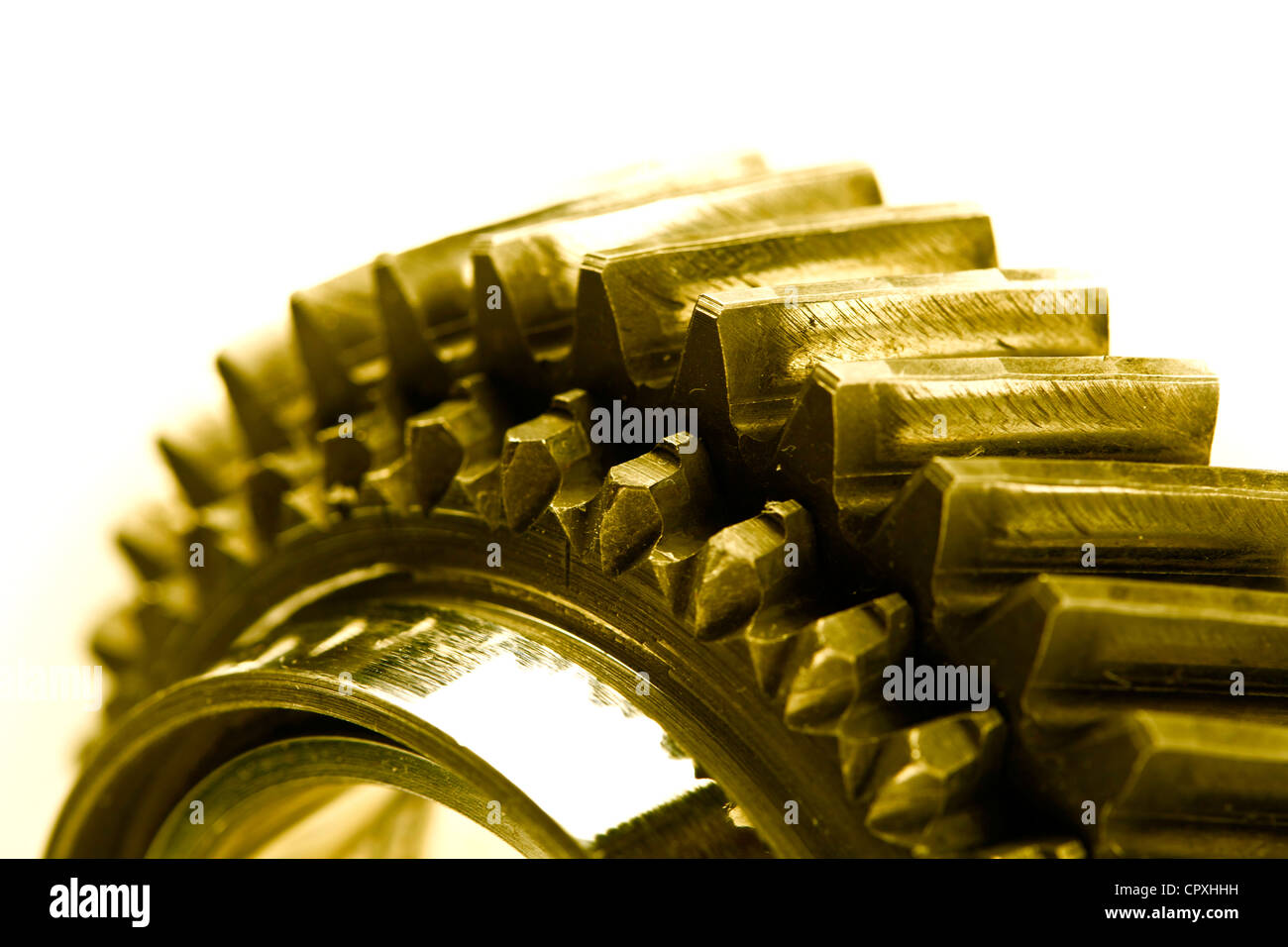 Colorfull gears isolated on white background Stock Photo - Alamy