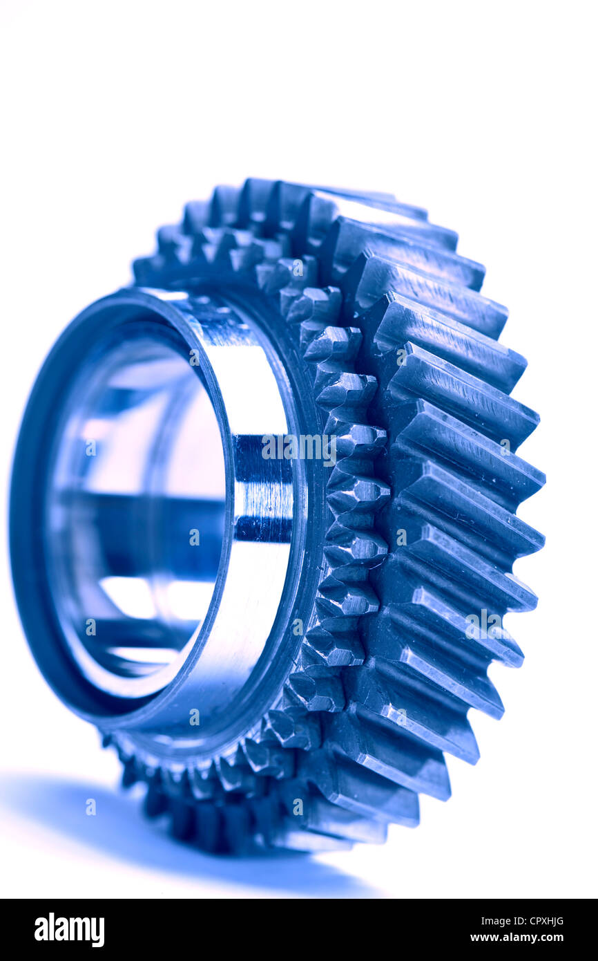 Colorfull gears isolated on white background Stock Photo - Alamy