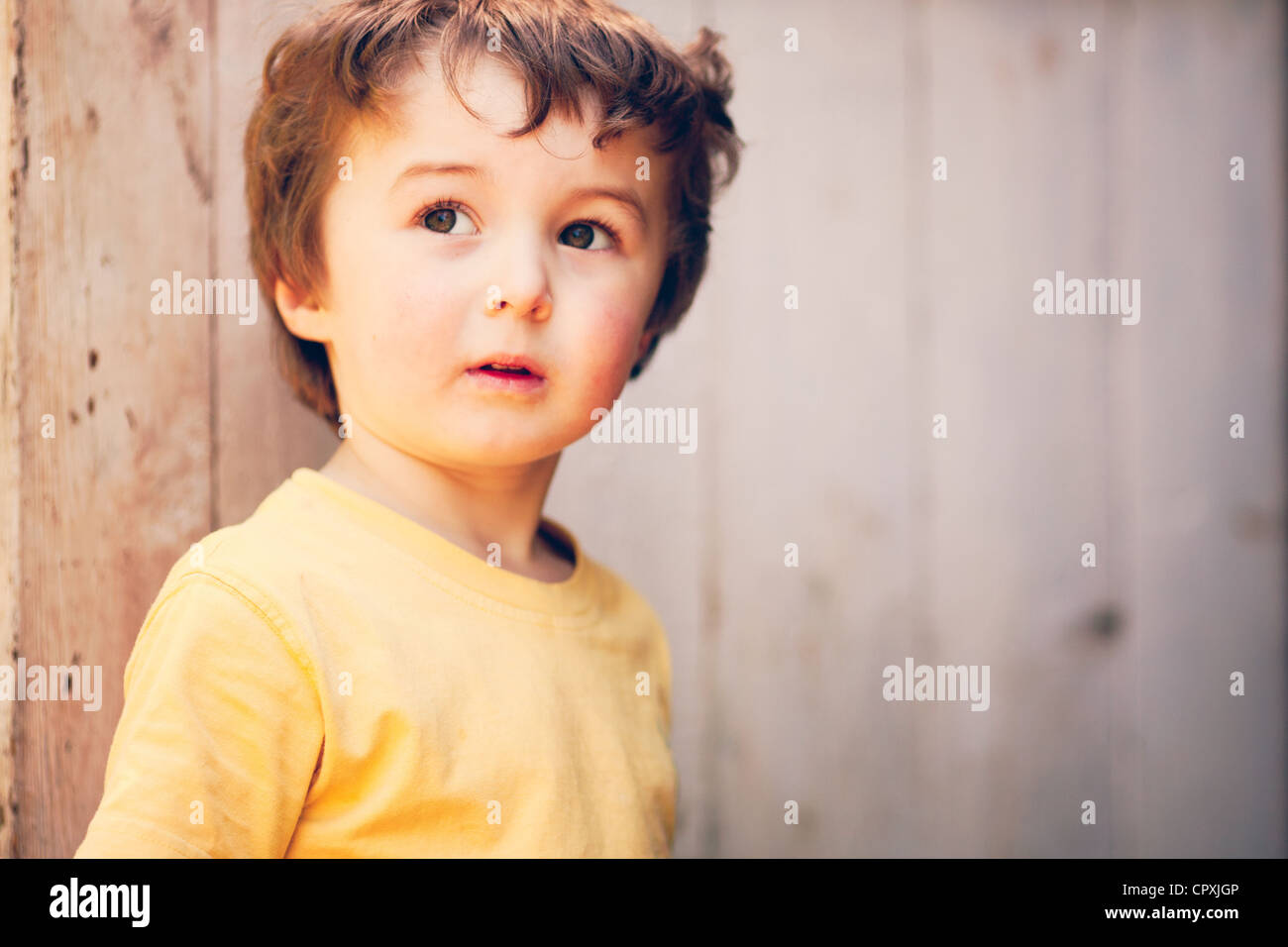 thoughtful boy outdoors Stock Photo - Alamy