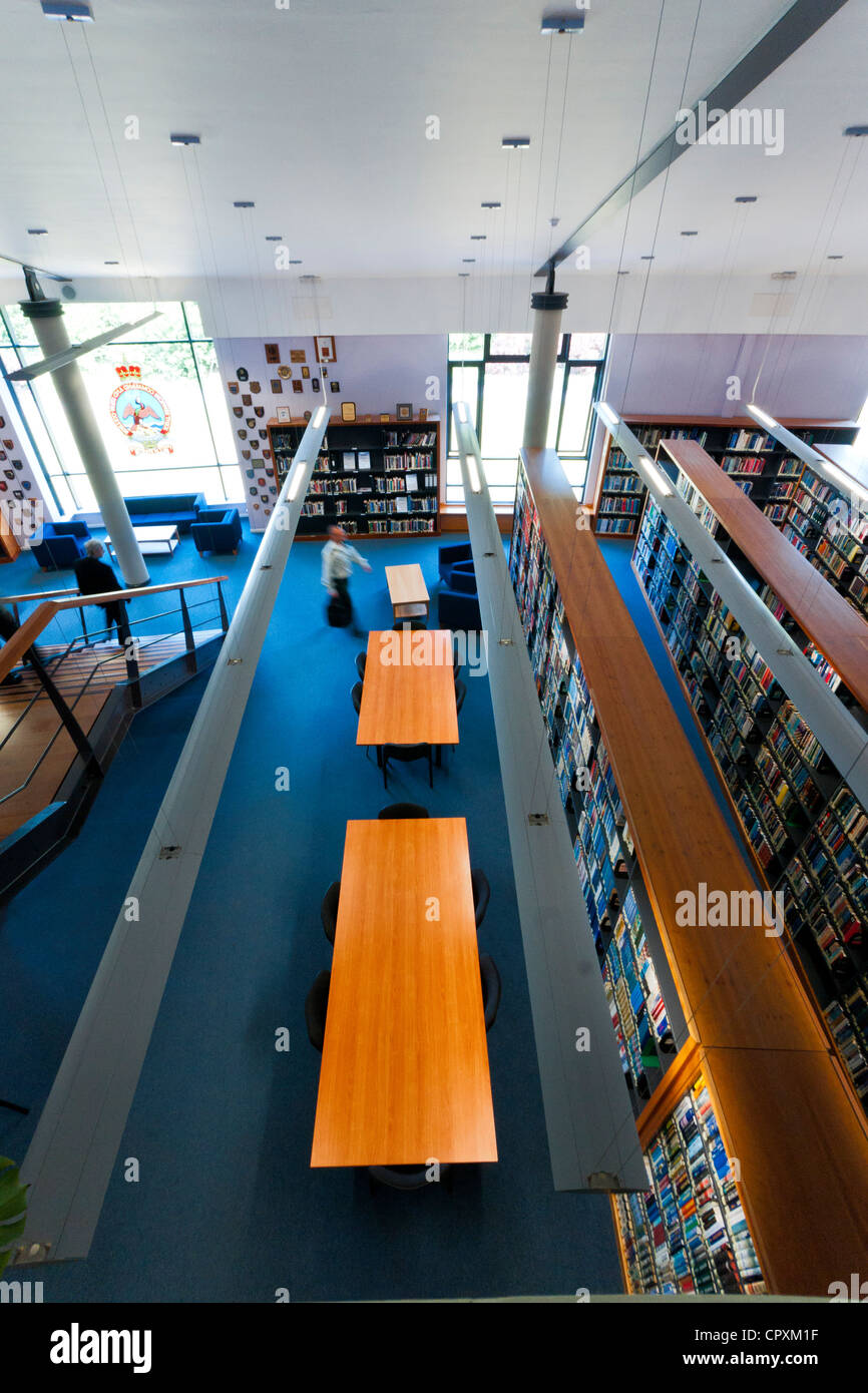 Shrivenham, Britain. The Library at the United kingdom Defence Academy ...