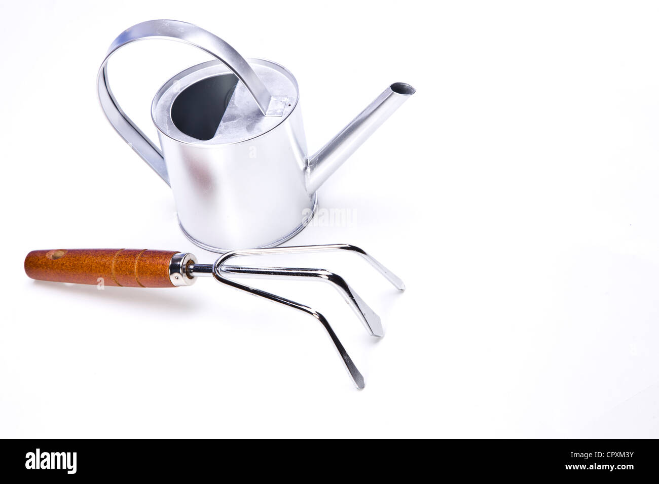 Flowers and garden tools, gardening equipment Stock Photo - Alamy