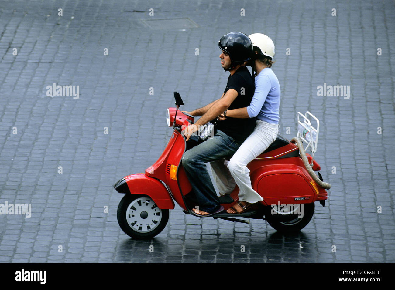 Vespa scooter rome hi-res stock photography and images - Alamy
