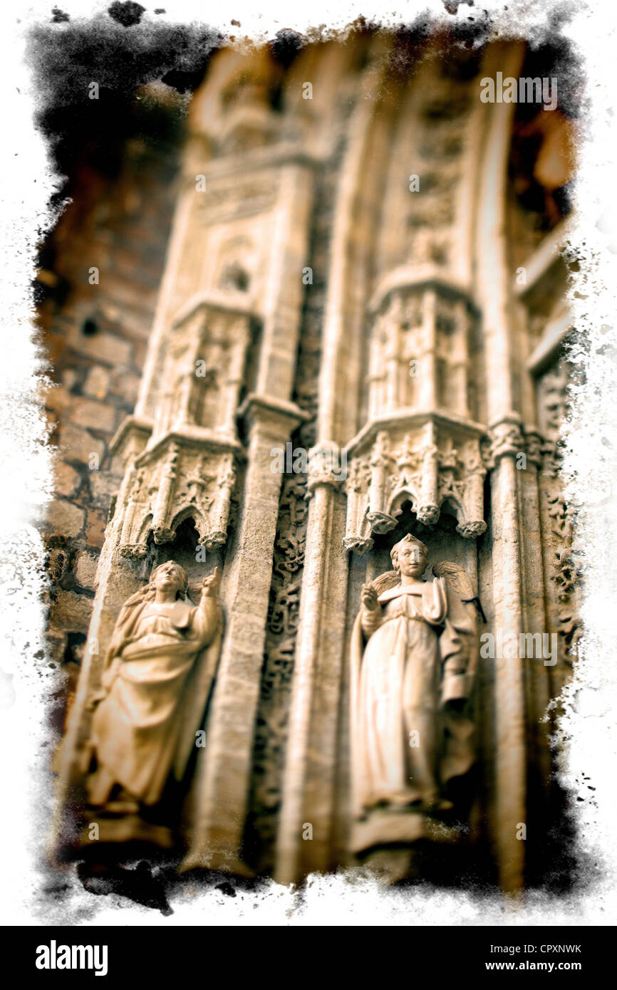 Architecture detail in cathedral Cut Out Stock Images & Pictures - Alamy