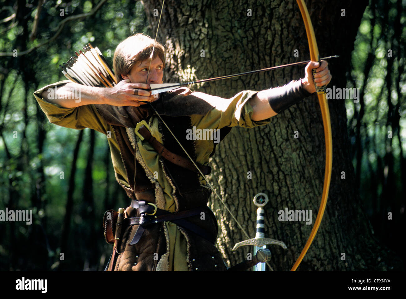 United Kingdom, Nottinghamshire, Sherwood forest, Robin Hood Festival ...