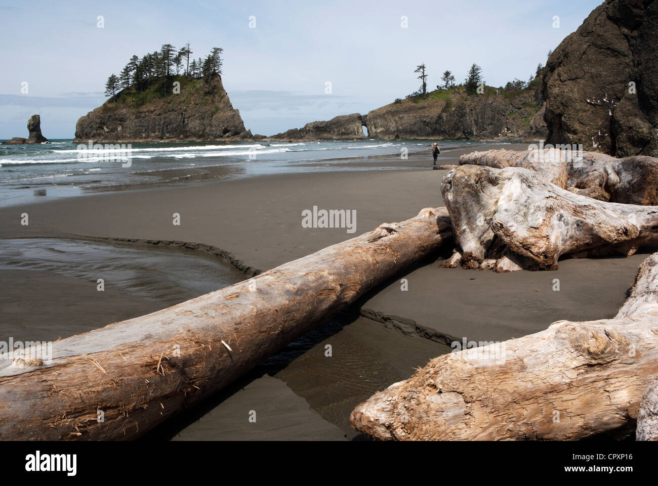 Second Beach - La Push, Washington, USA Stock Photo - Alamy