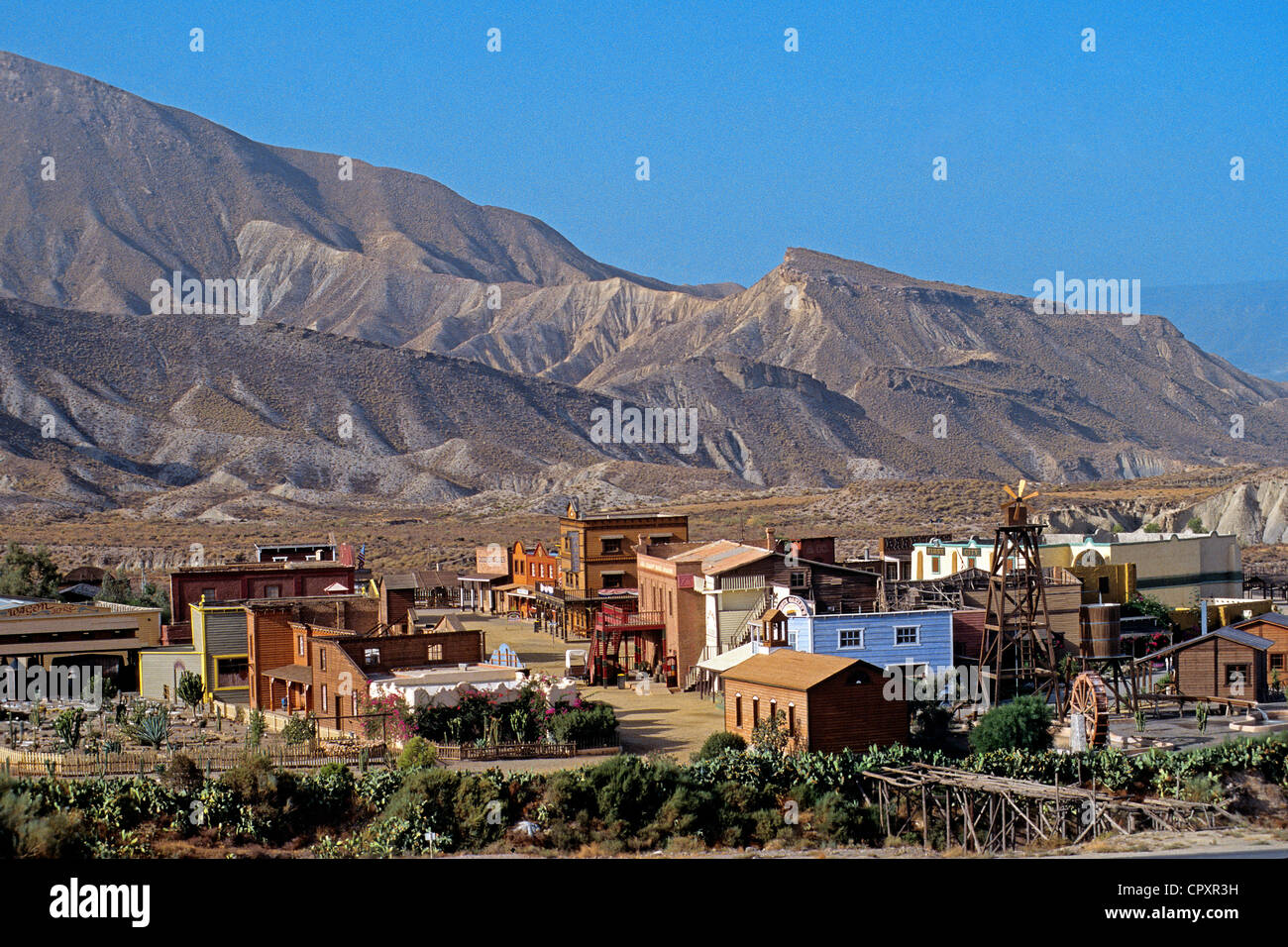 Spain Andalusia Almeria Province Tabernas Desert Mini-Hollywood Stock ...