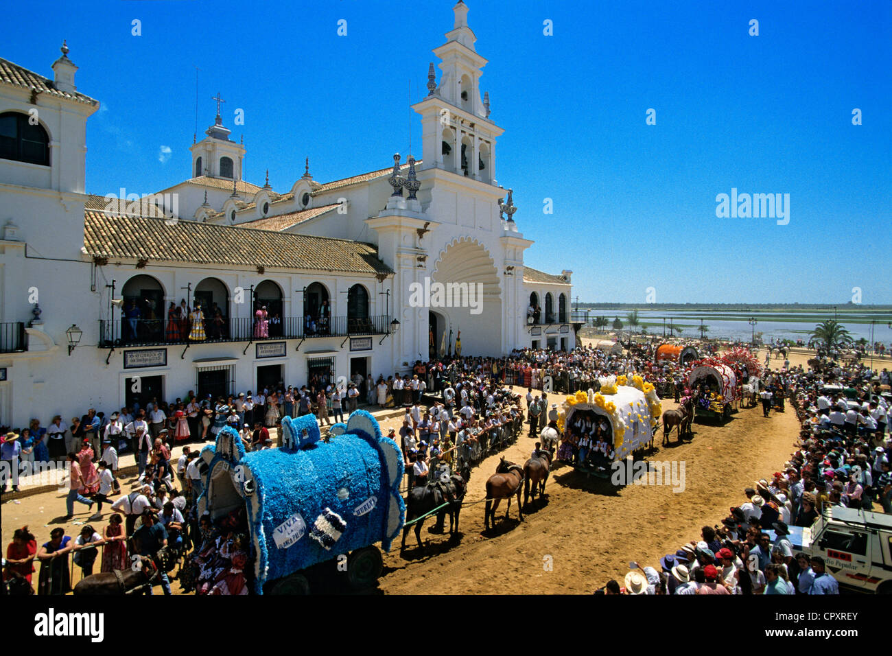 Spain Andalusia Huelva Perovince El Rocio pilgrimage Pentecost most Stock Photo: 48532371 - Alamy