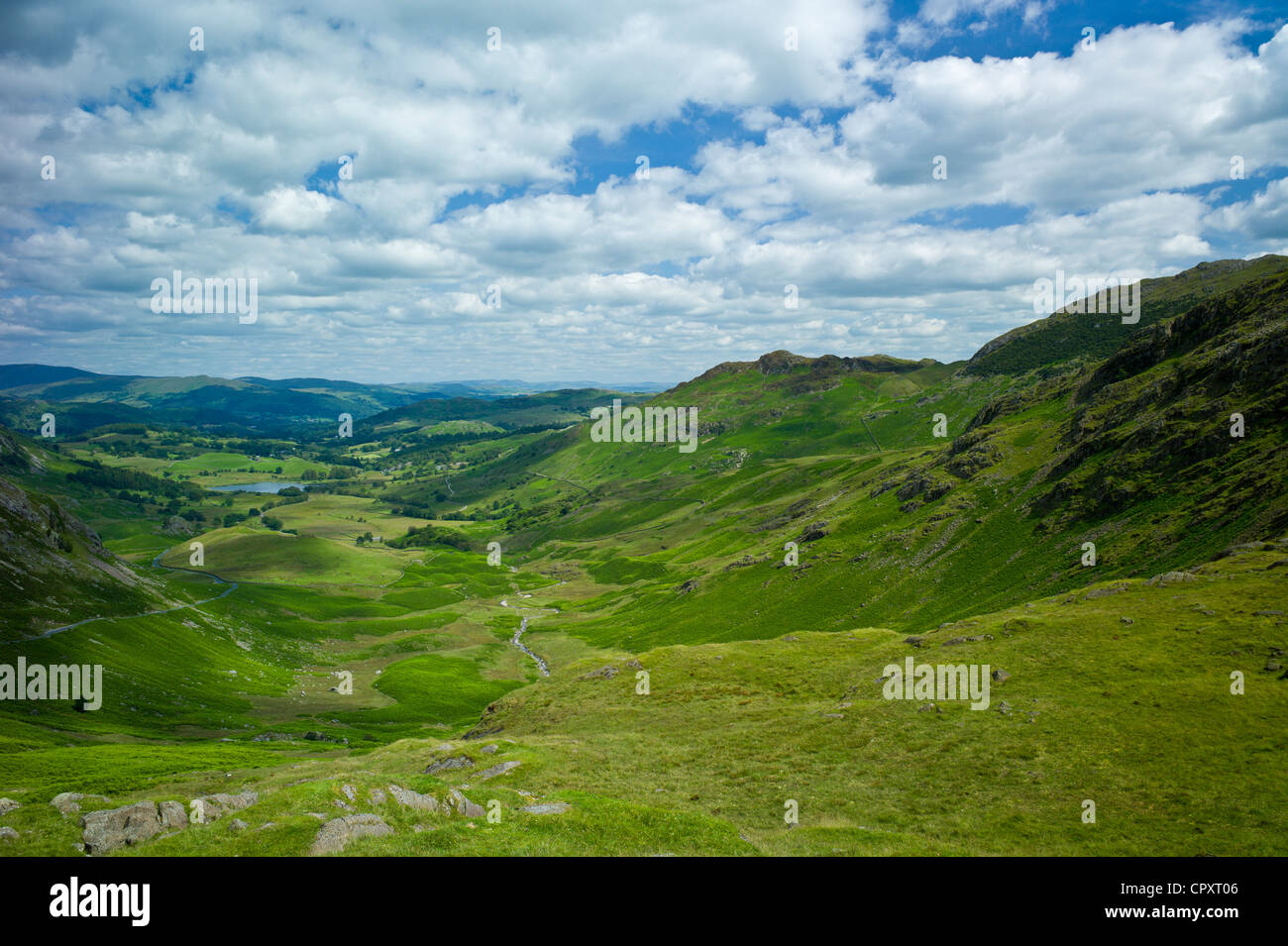 Wrynose Pass in the Dudden Valley part of the Lake District National ...
