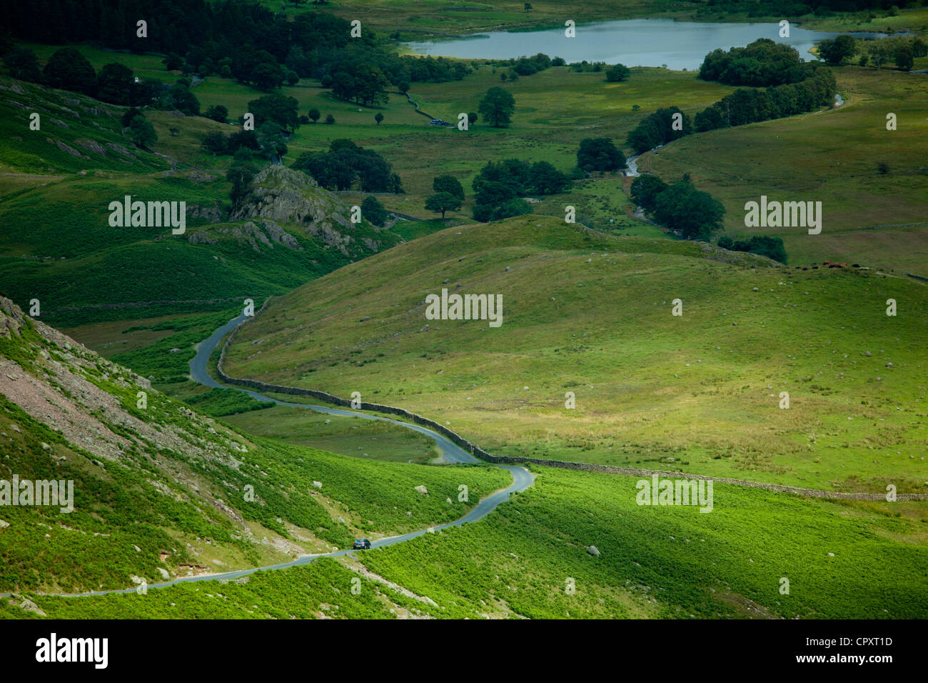 Wrynose Pass in the Dudden Valley part of the Lake District National ...