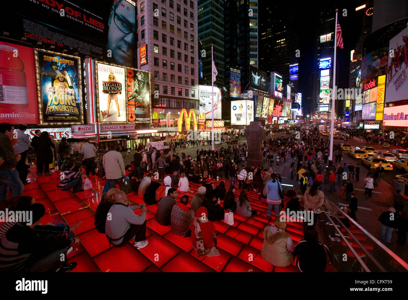 United States, New York City, Manhattan, Midtown, Times Square, neon ...