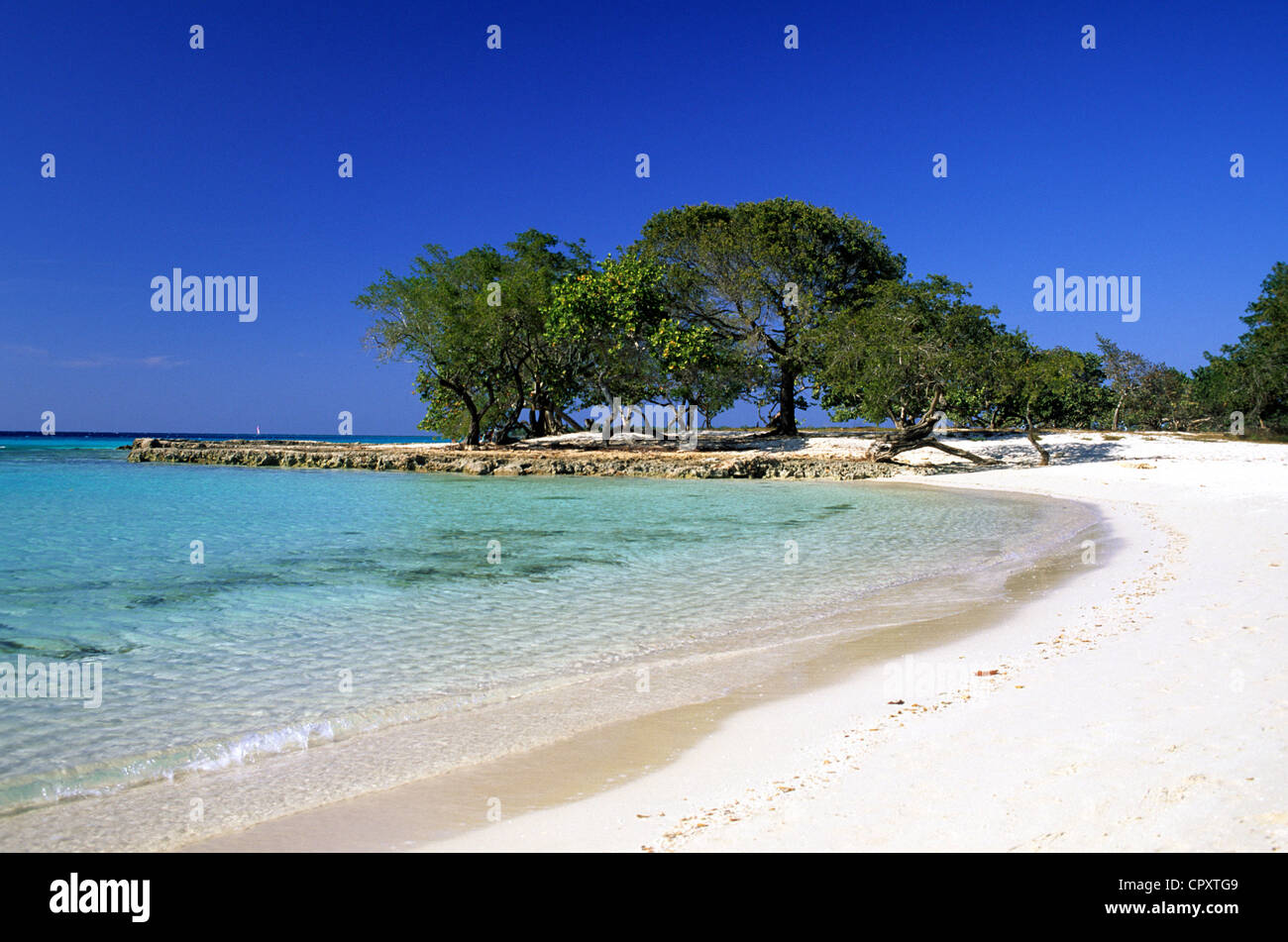 Cuba, Holguin Province, Guardalavaca, white sand beach Stock Photo - Alamy