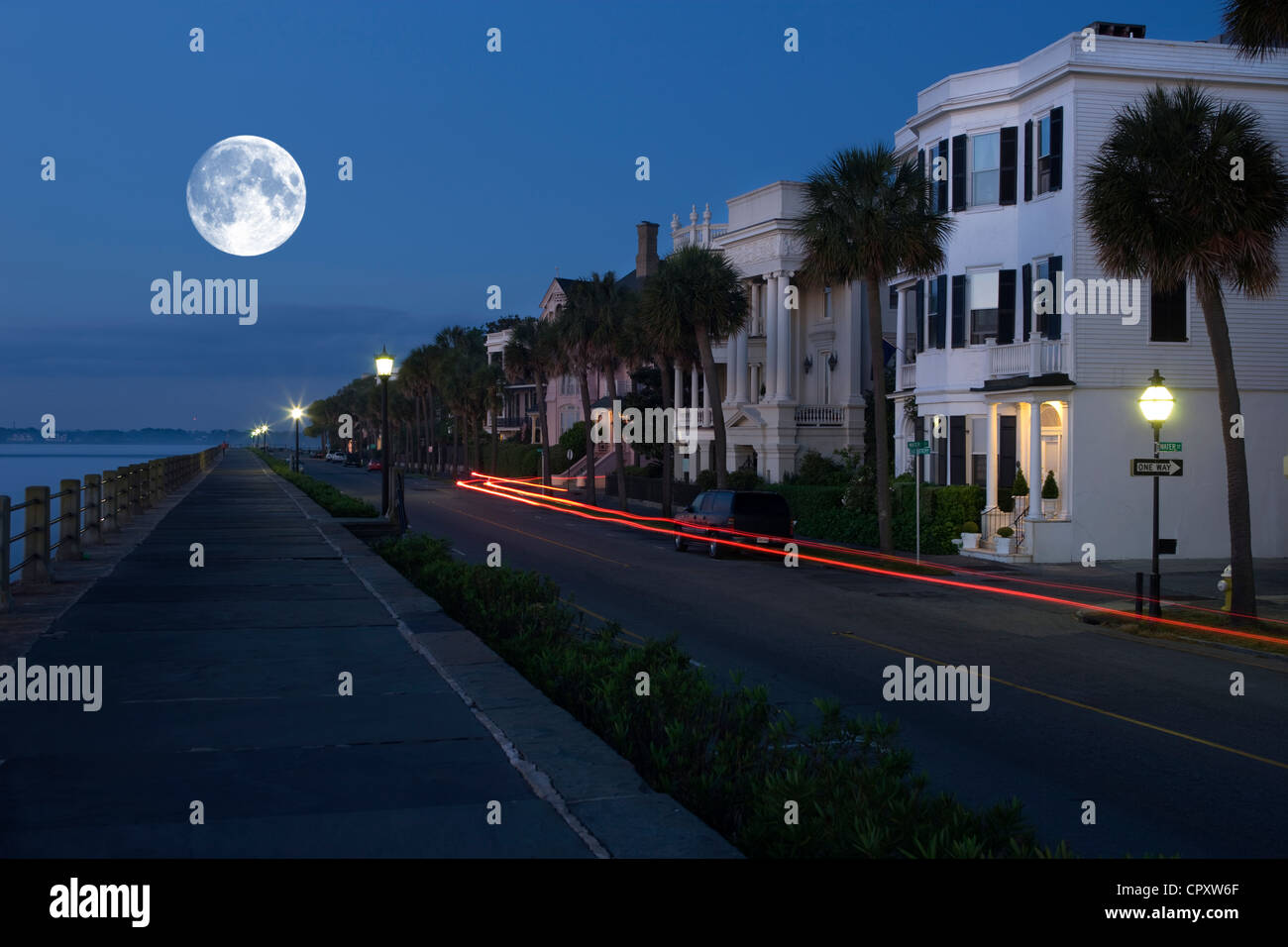Charleston battery night hi-res stock photography and images - Alamy
