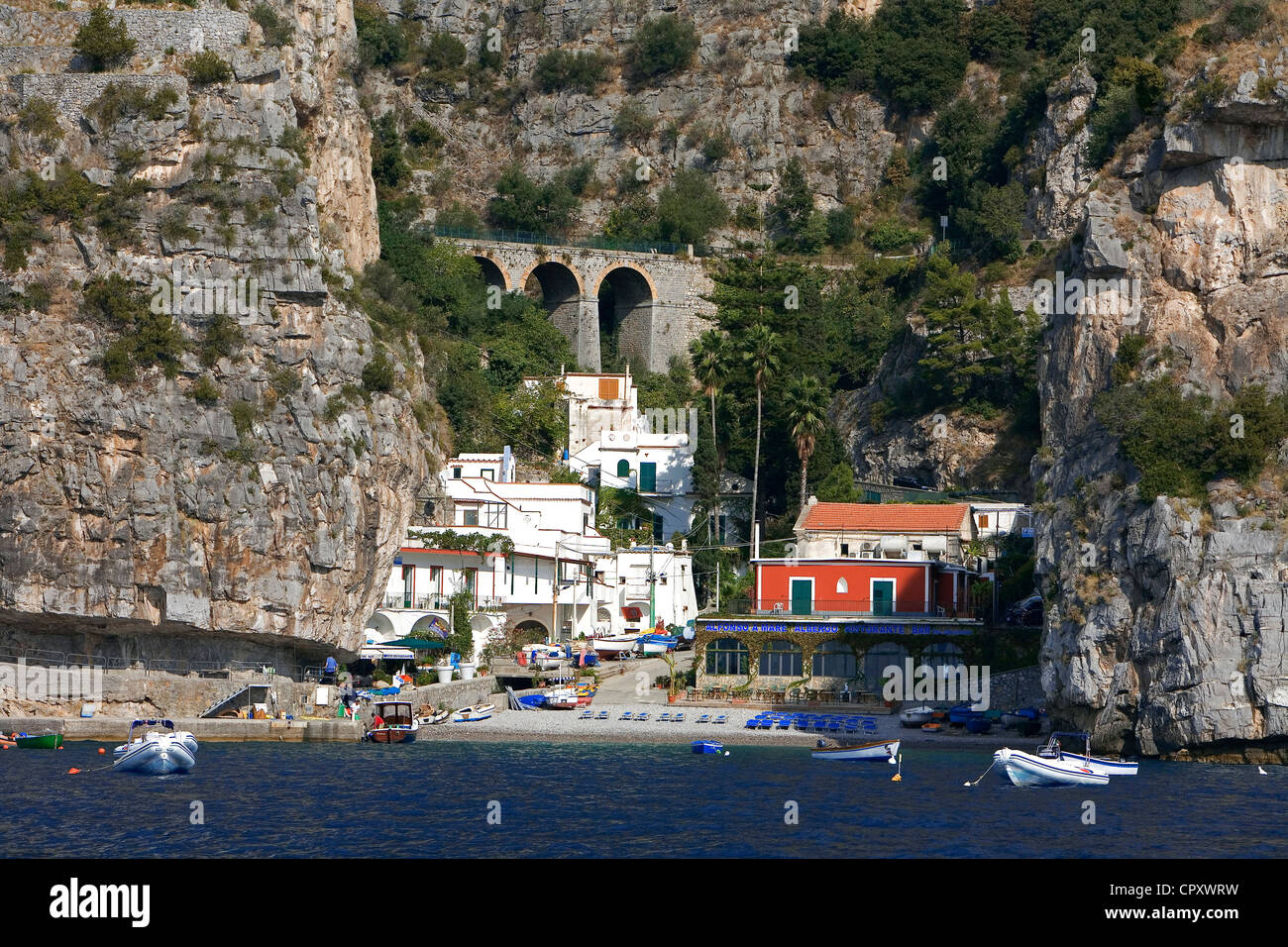 Amalfi coast italy praiano hi-res stock photography and images - Alamy