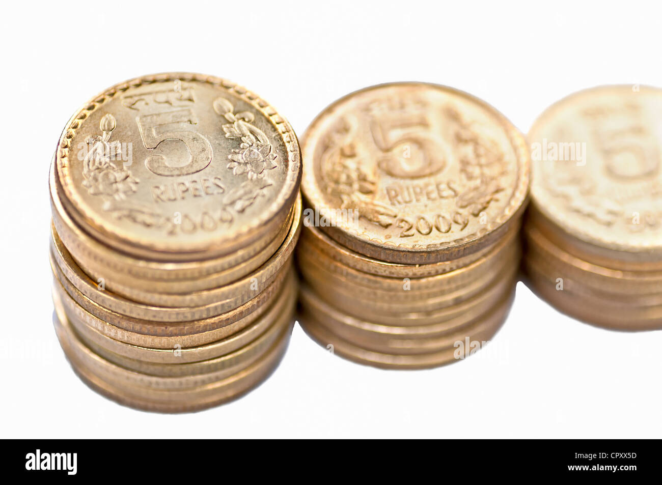 5 rupees coin hi-res stock photography and images - Alamy
