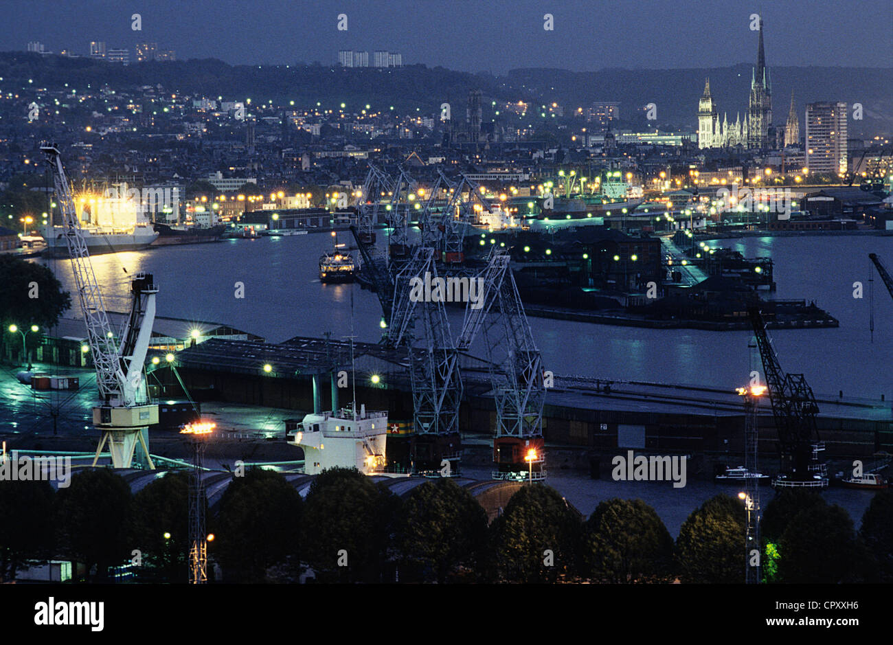 France, Seine Maritime, Rouen Port Stock Photo - Alamy