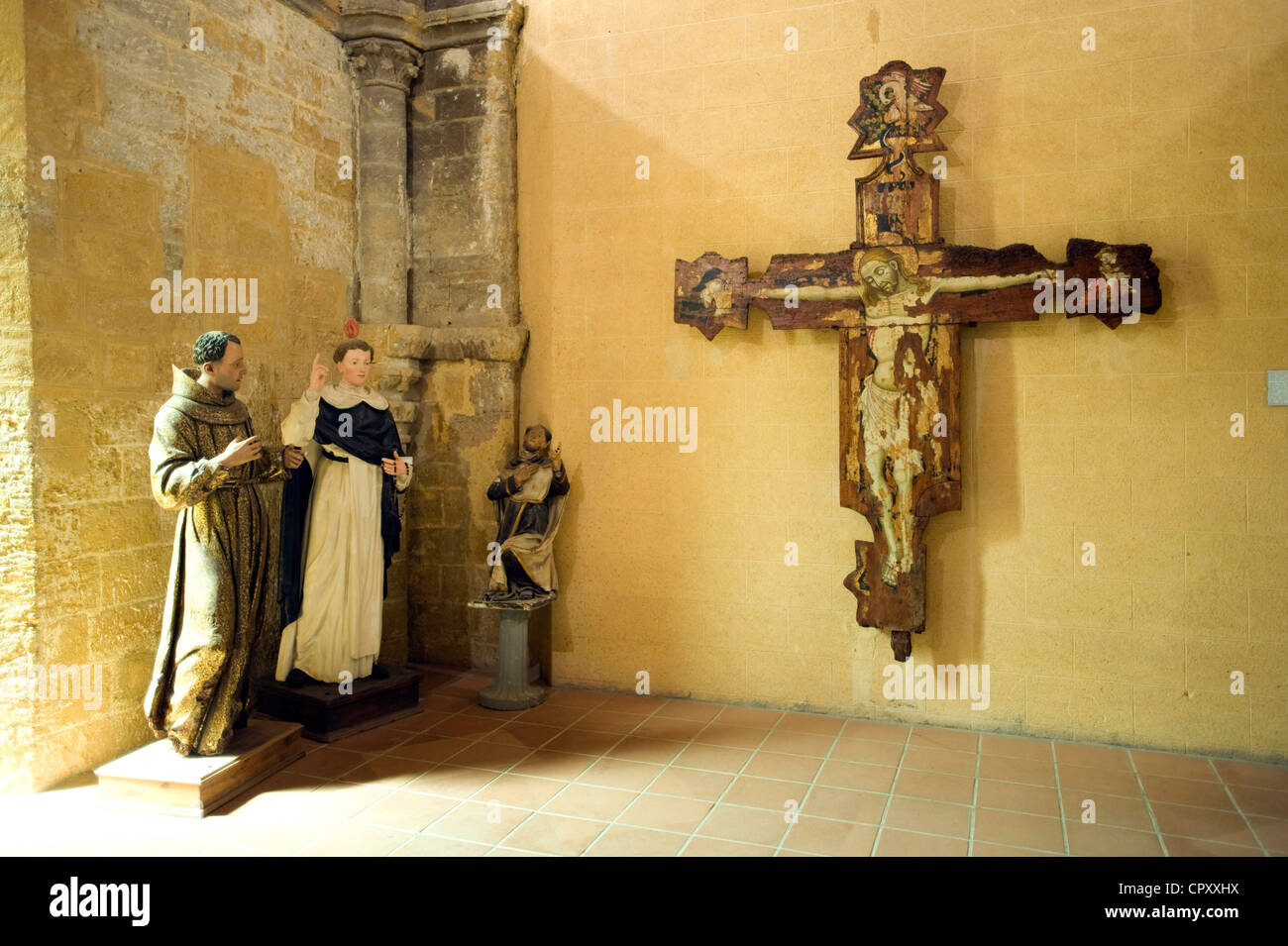 Italy Sicily Agrigento Santo Spirito Monastery room called Abbess or ...