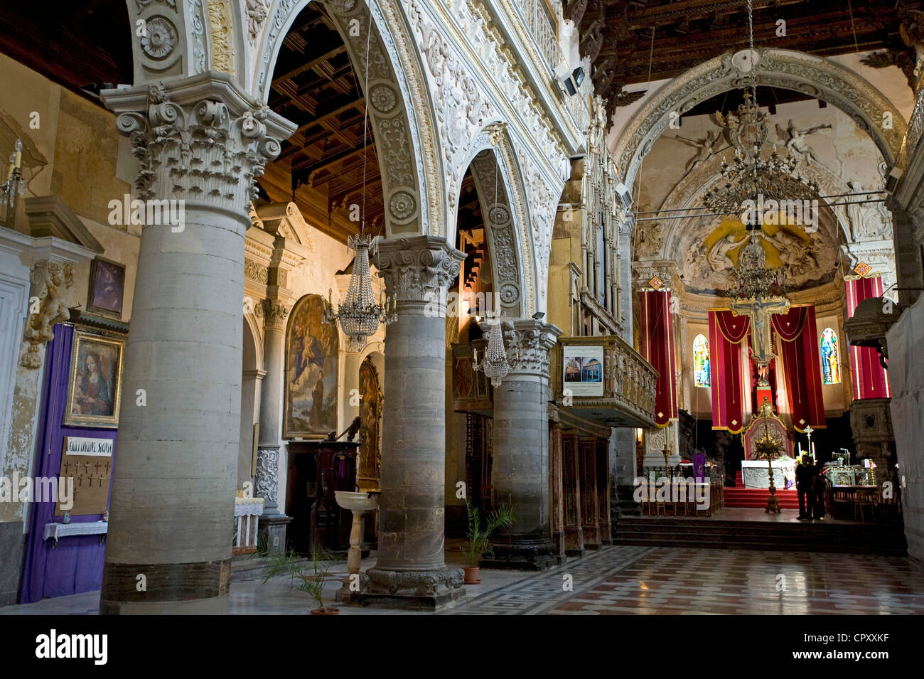 Italy, Sicily, Enna, Duomo (Cathedral Stock Photo - Alamy