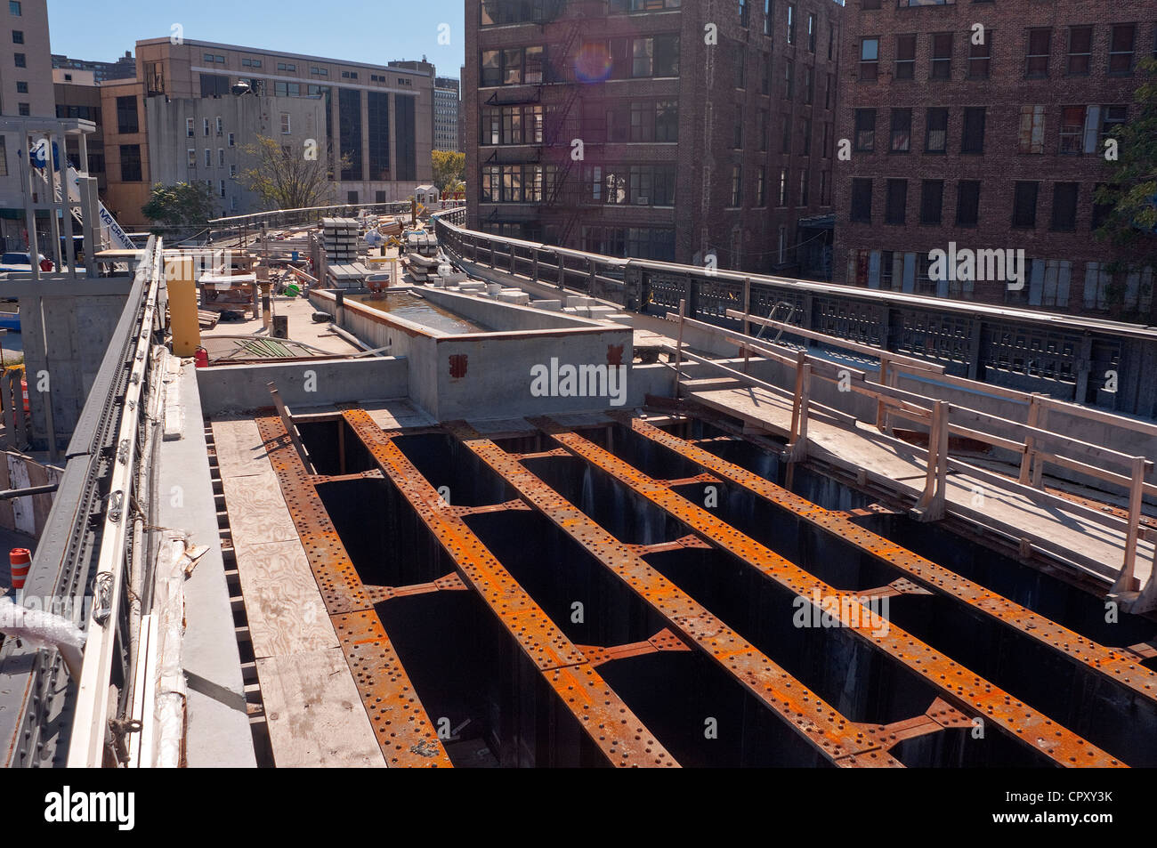 New York, NY - 9 October 2010 Section Two of the Highline under ...