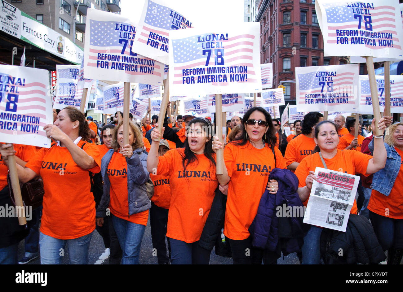 May Day, May 1, 2012, Occupy Wall Street, Manhattan, New York City ...