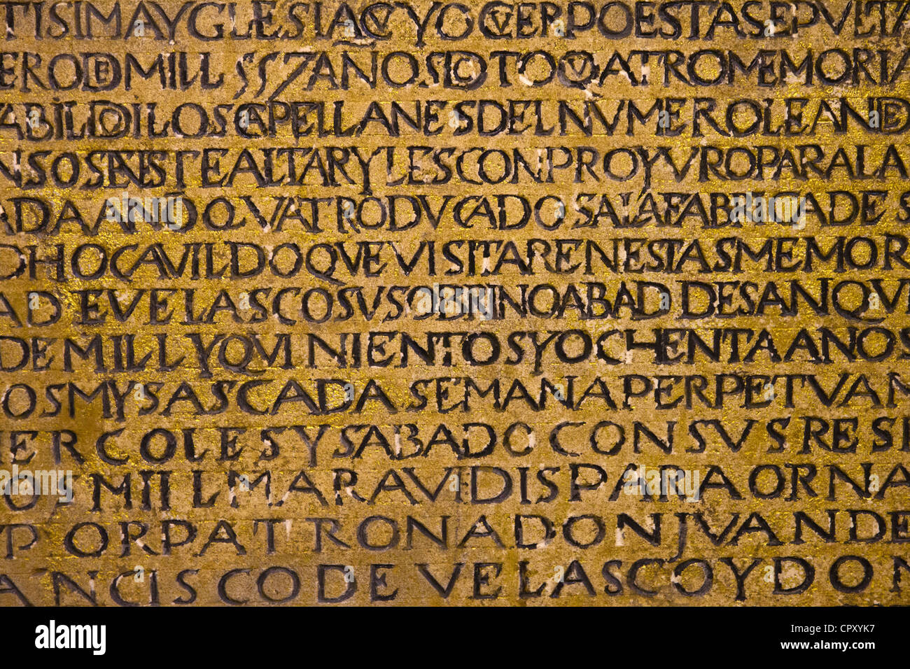 Burgos's gothic cathedral engraved stone Stock Photo - Alamy