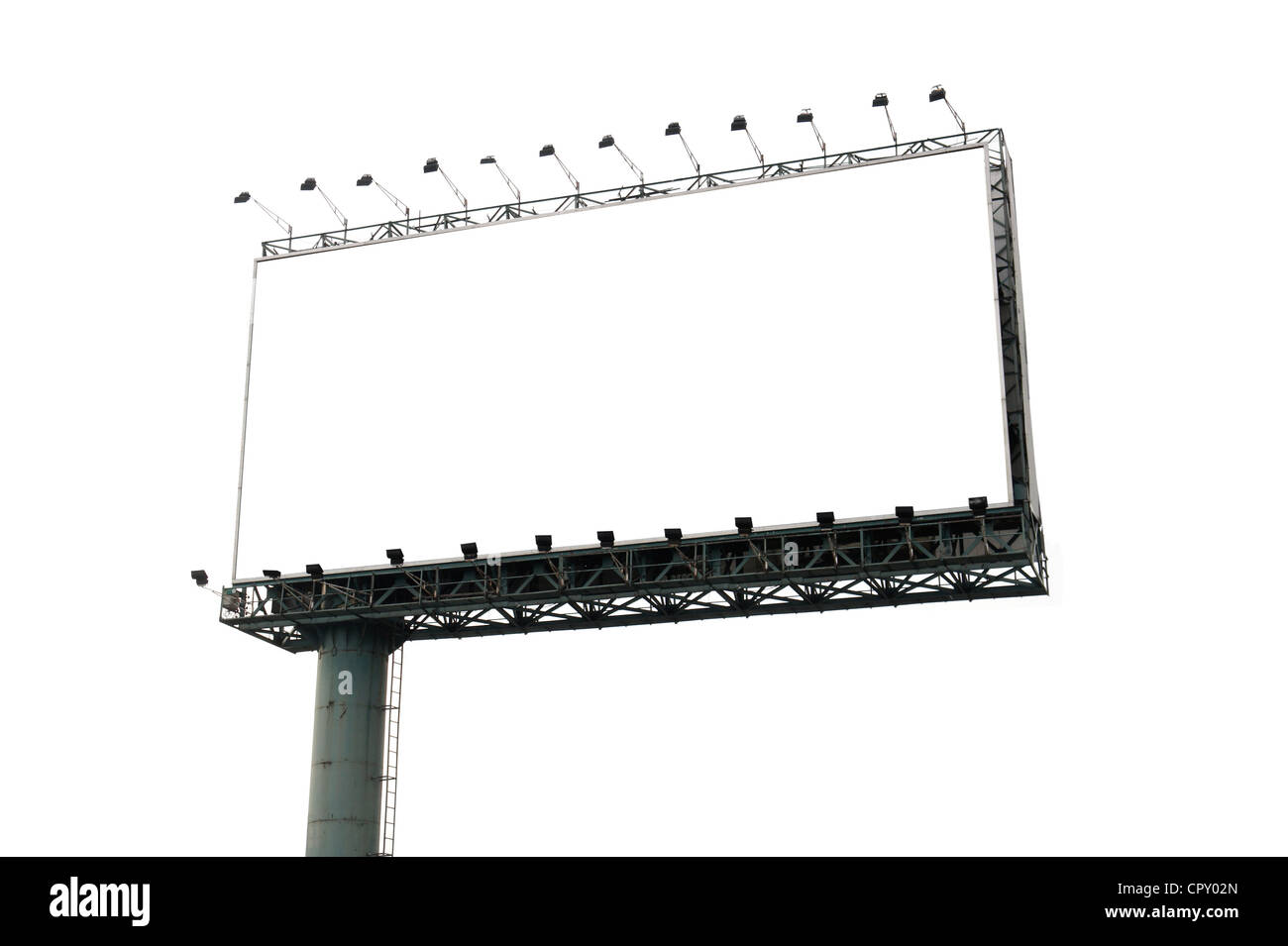 blank billboard isolated on white Stock Photo - Alamy