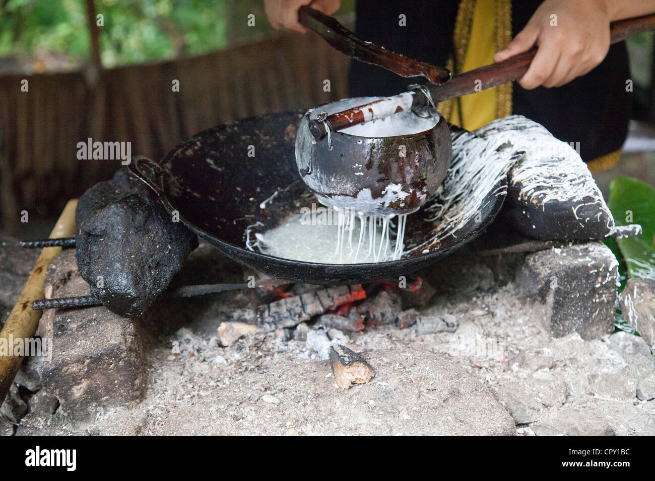 Making traditional food, Monsopiad Cultural Village ,Kota Kinabalu ...