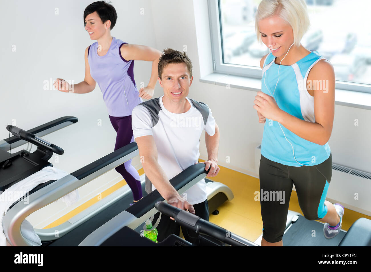 Slim woman fitness trainer hi-res stock photography and images - Alamy