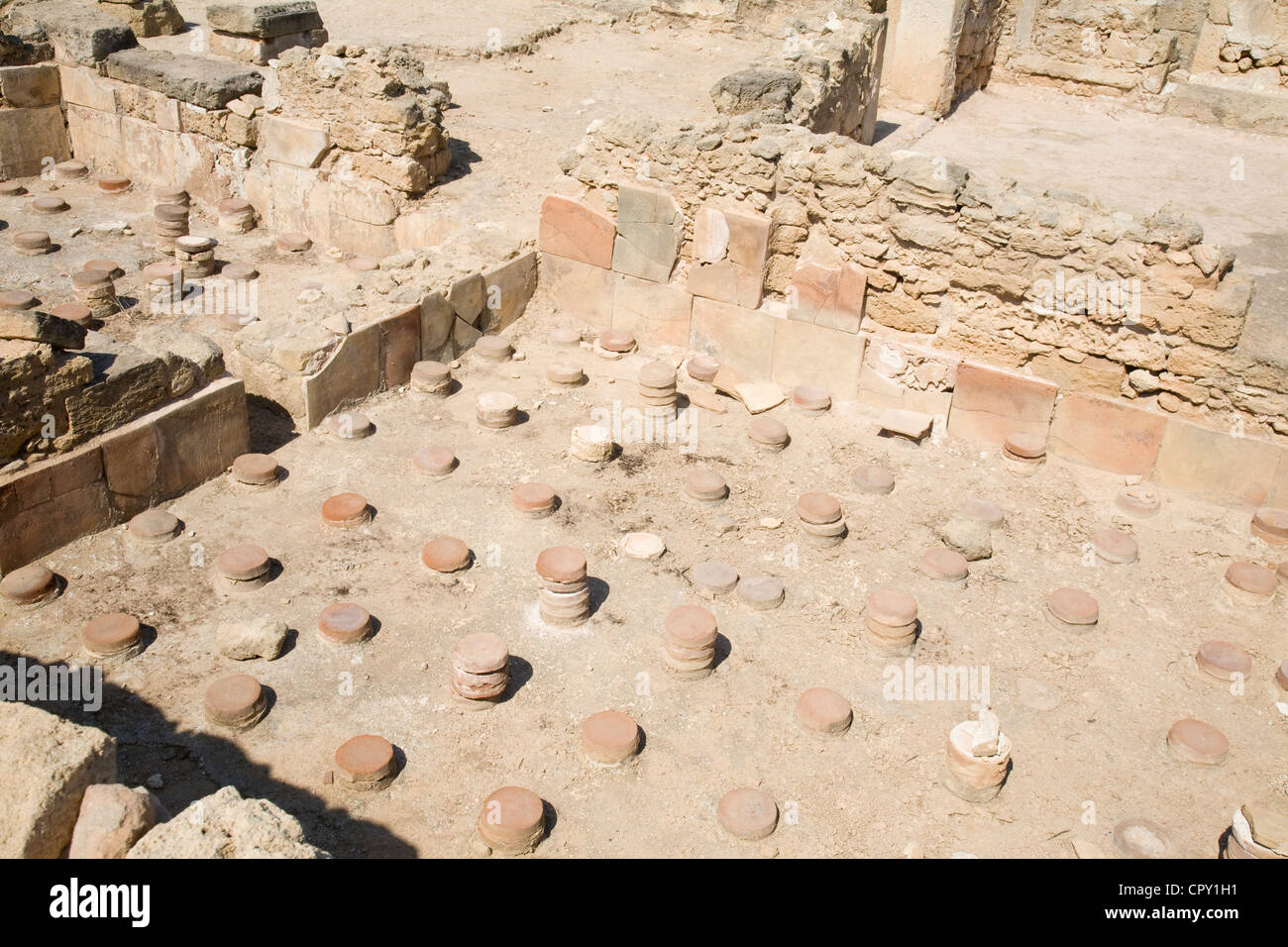 Roman baths ruins at Paphos Archaeological Park, Cyprus Stock Photo - Alamy