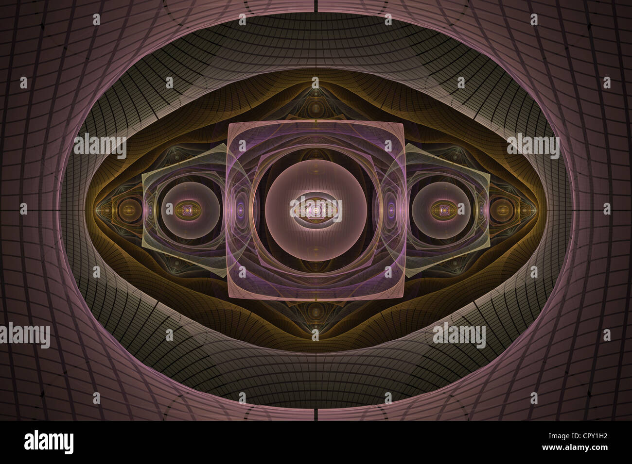 Alien Eyes Abstract Fractal Design Stock Photo - Alamy