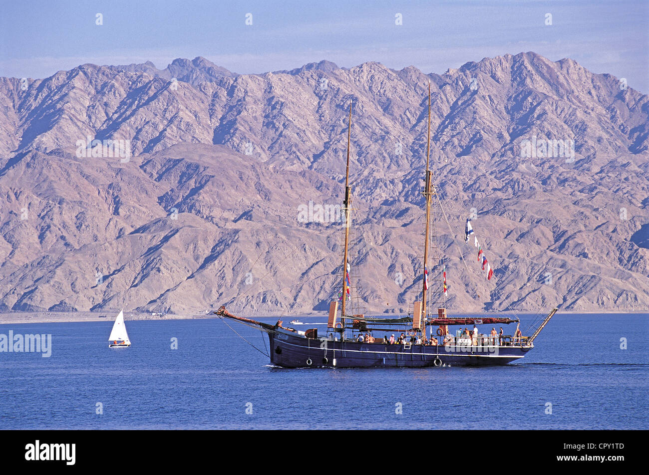 Israel, sailboats sailing on the Red Sea Stock Photo - Alamy