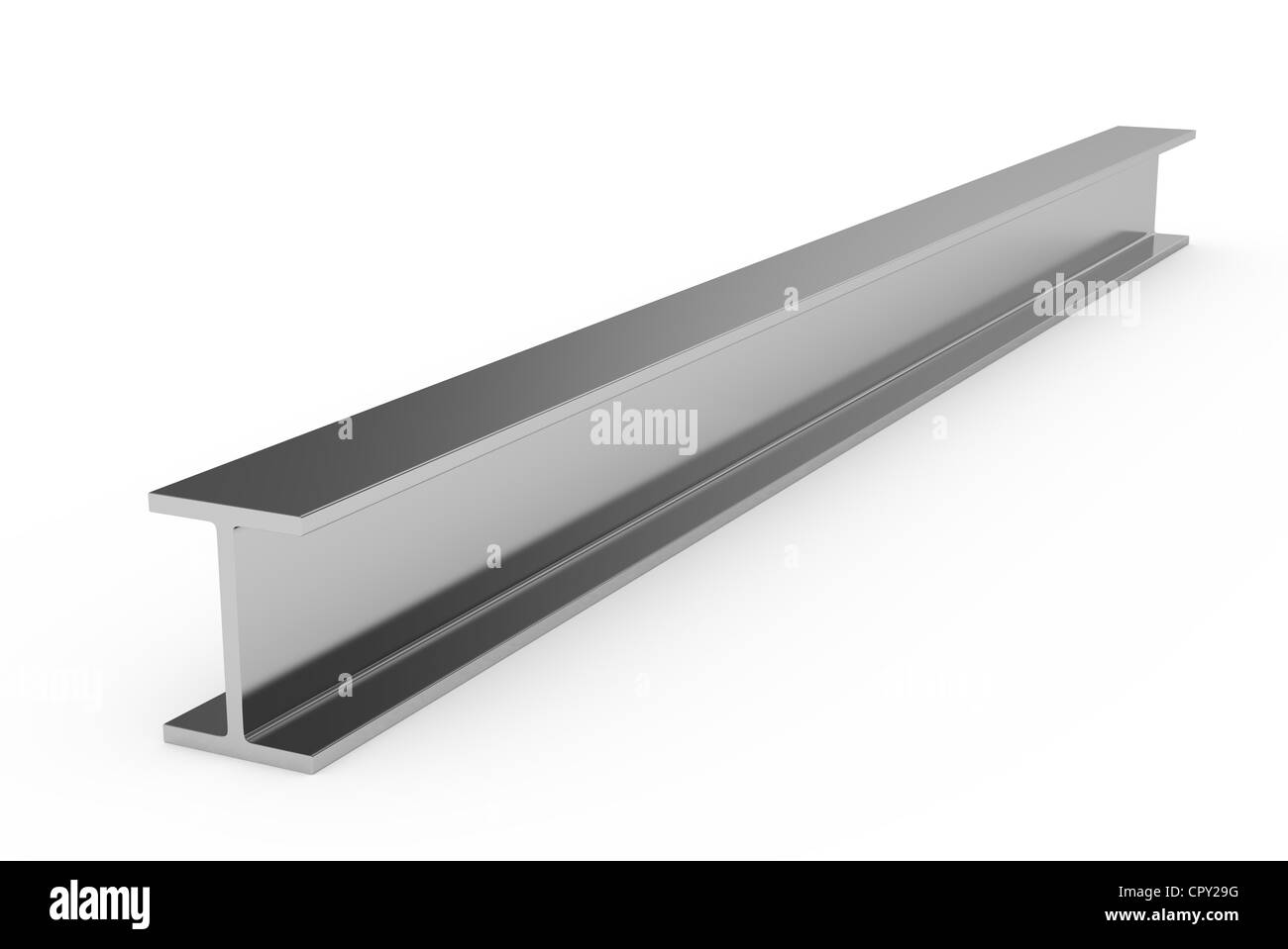 3d illustration of steel girder isolated on white background Stock ...