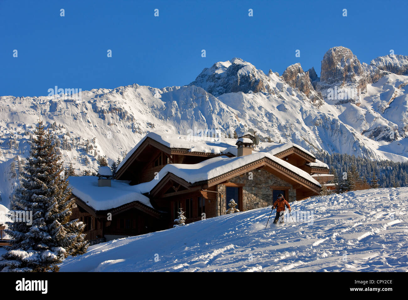 France, Savoie, Tarentaise, Massif de la Vanoise, Courchevel 1650 ...