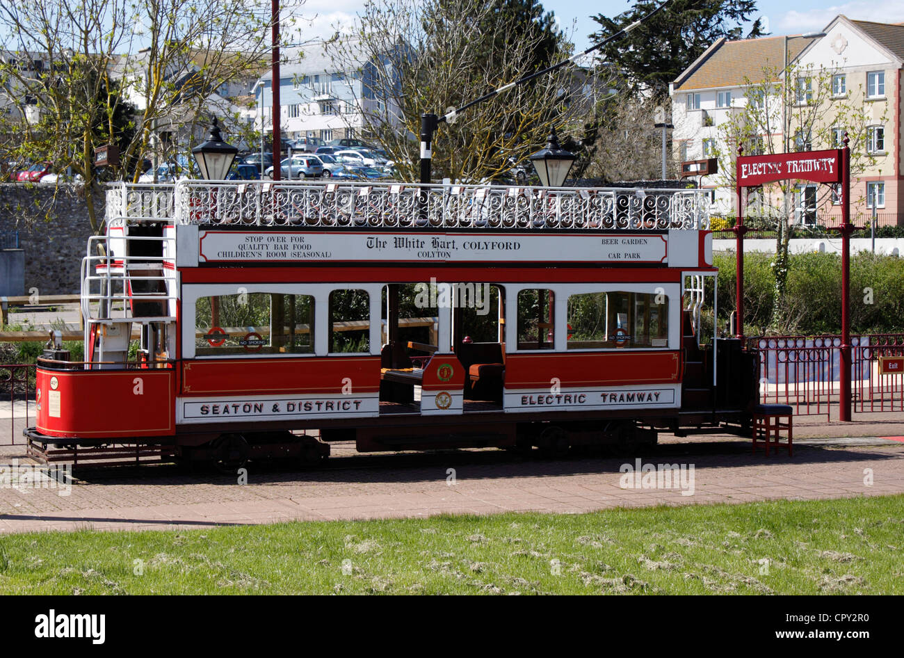 SEATON TRAMWAY EAST DEVON. UK Stock Photo - Alamy